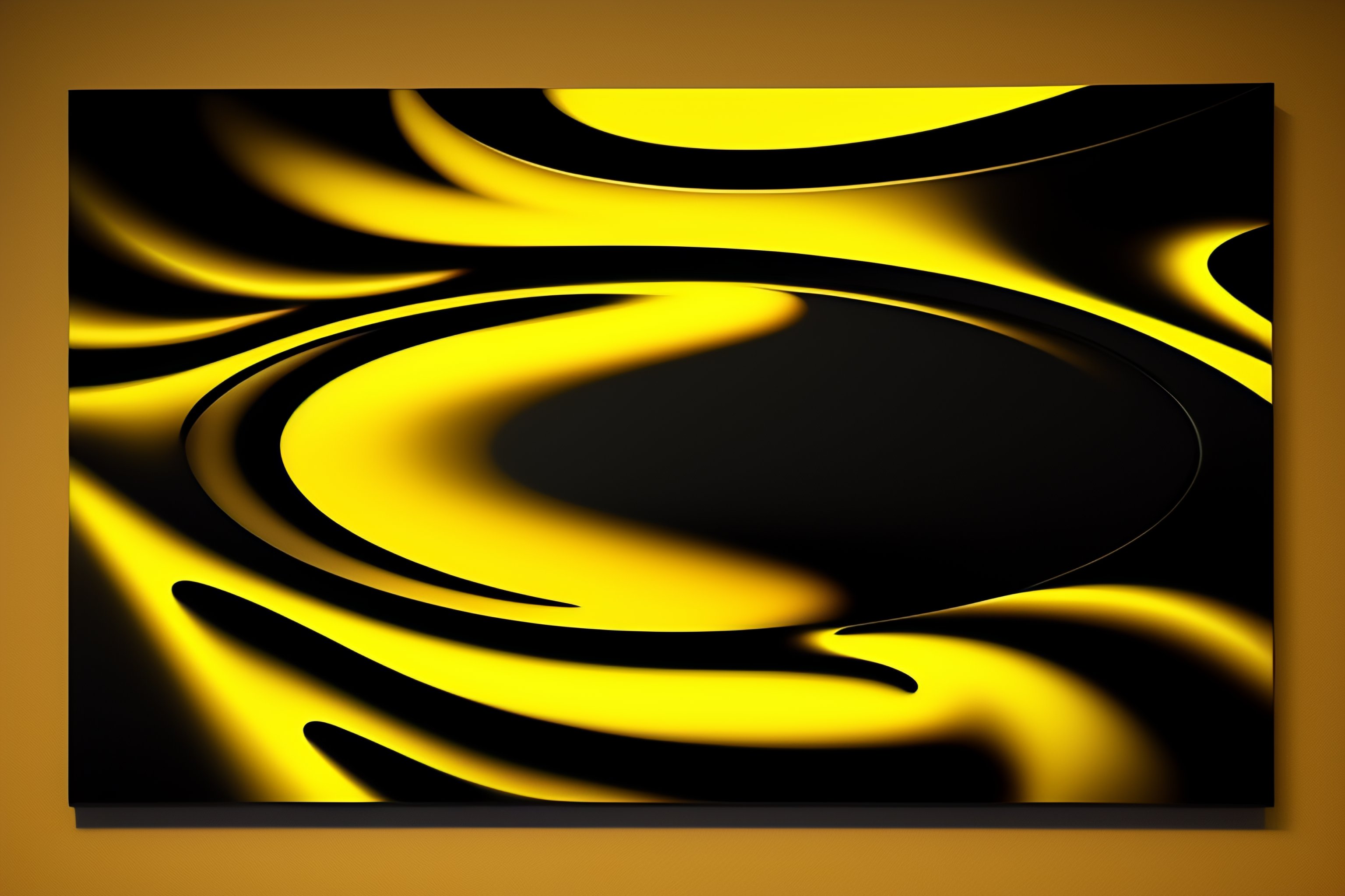 Lexica - 7d black yellow abstract optical illusion design