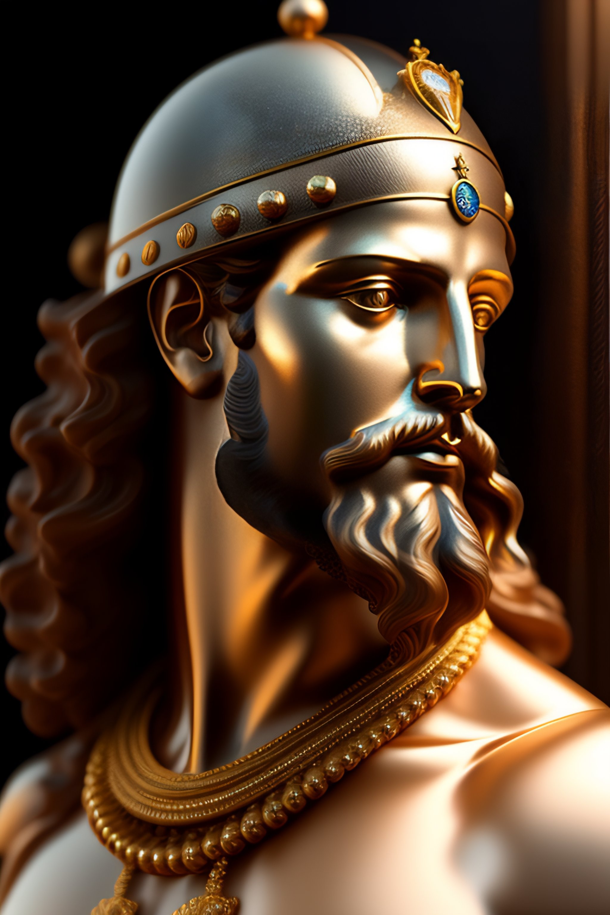 Lexica - Hyperrealistic neo - rococo steampunk minimal Jesus Christ ...