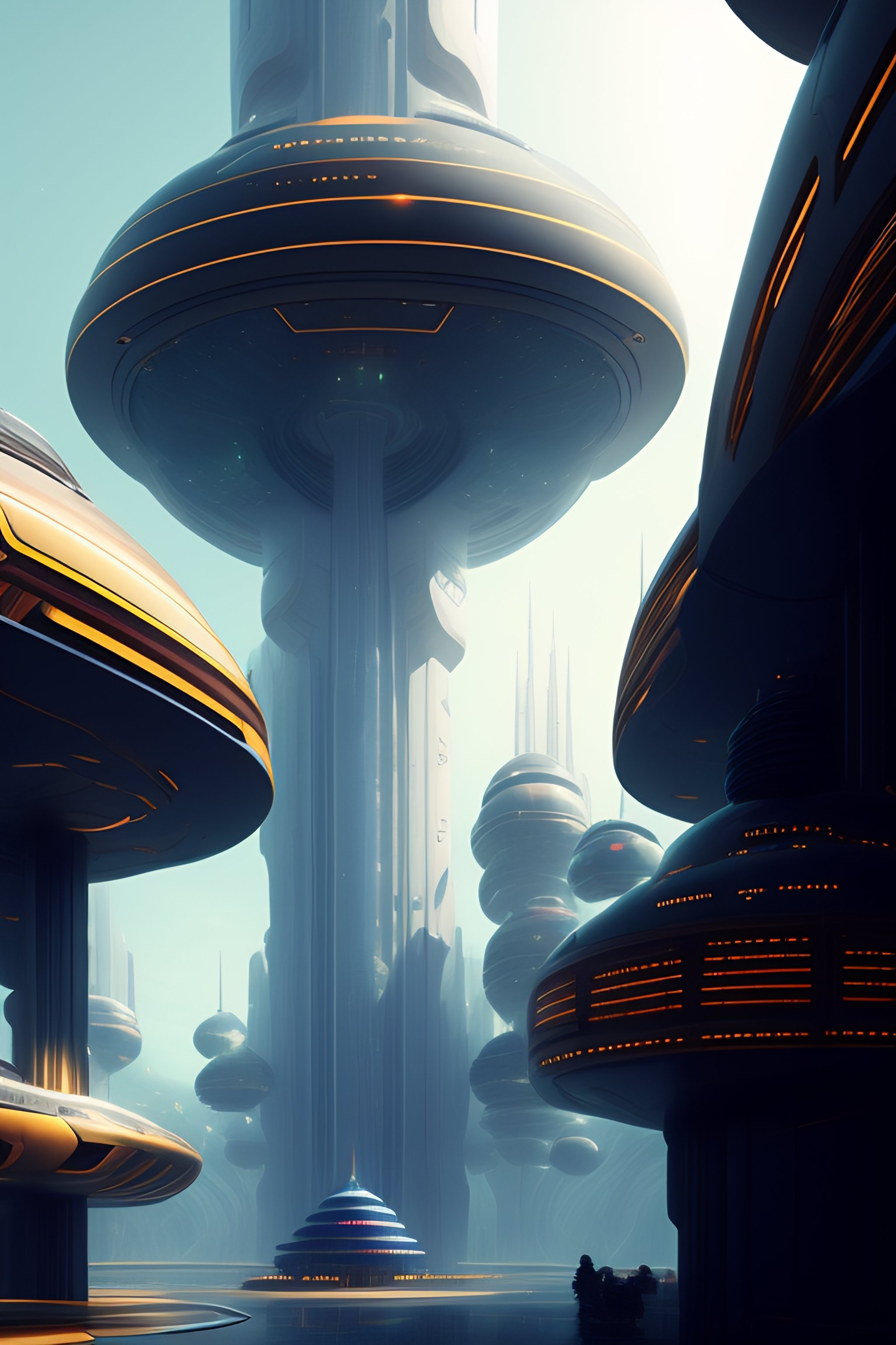 Lexica - Futuristic suburb, highly detailed, intricate environment,