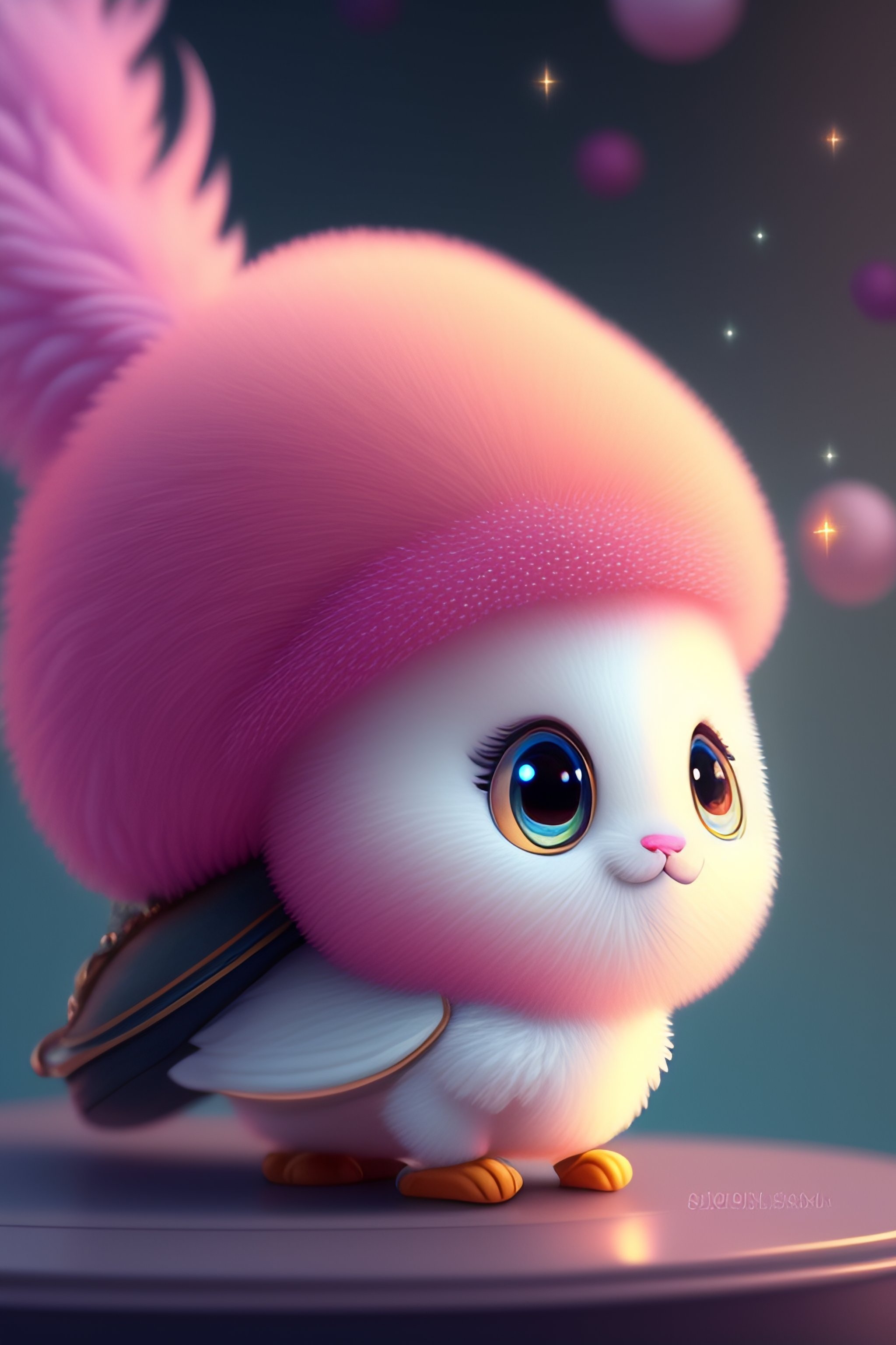 Lexica - CUTE AND ADORABLE CARTOON FLUFFY BABY RHEA, FANTASY, DREAMLIKE ...
