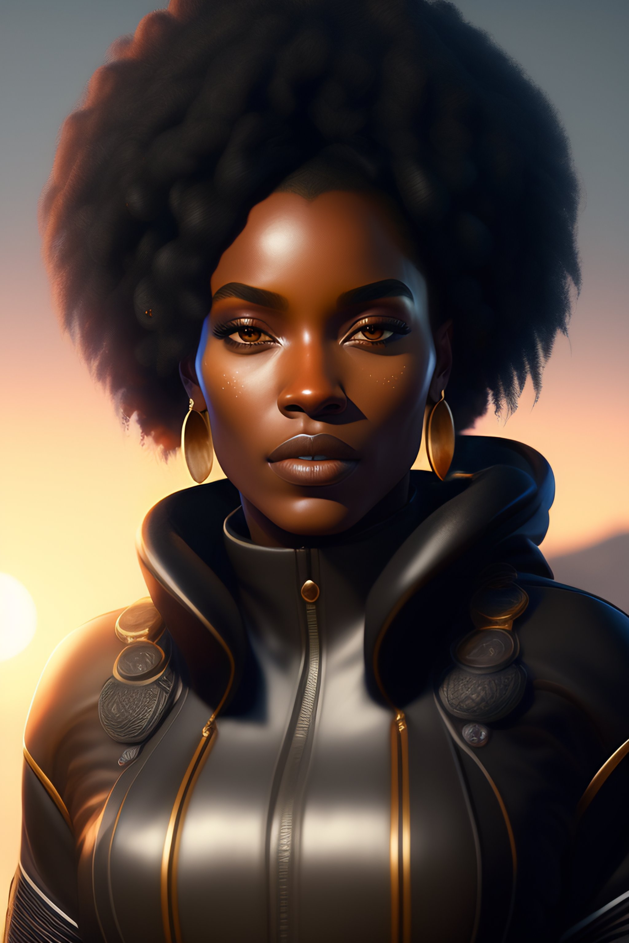 African American Female Ninja