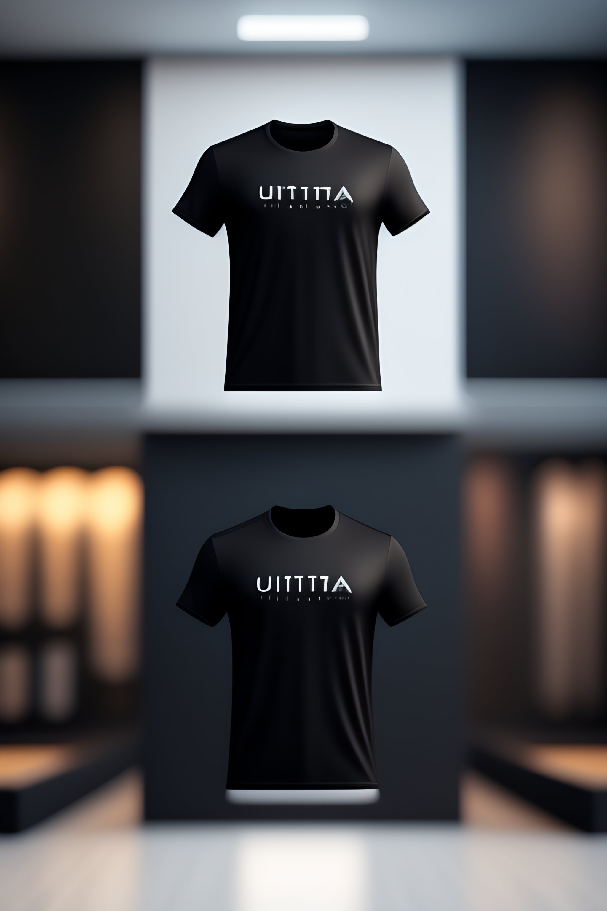 Lexica - Ultra realistic, unreal engine, empty, black T-shirt mockup ...