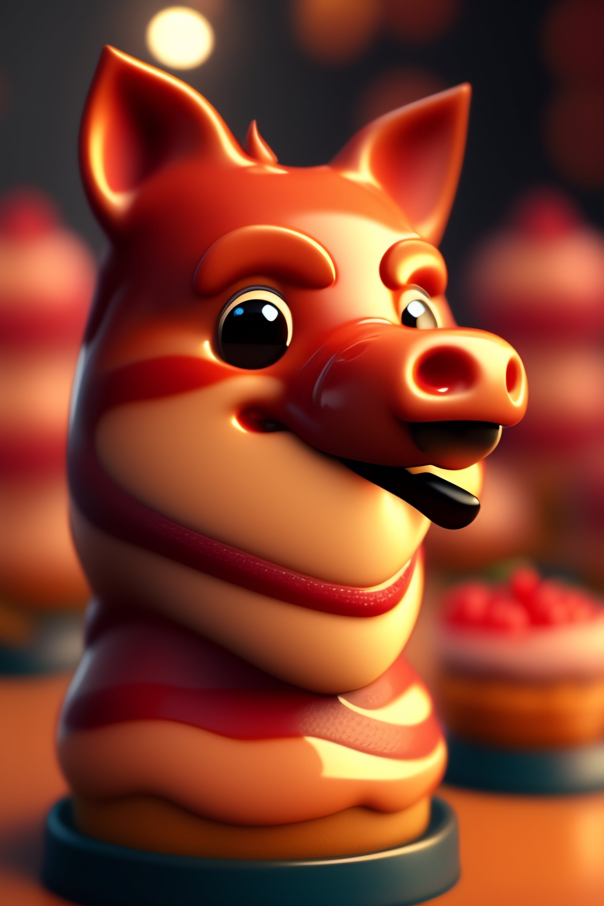 Lexica - Cartoon pfp image of a bacon person