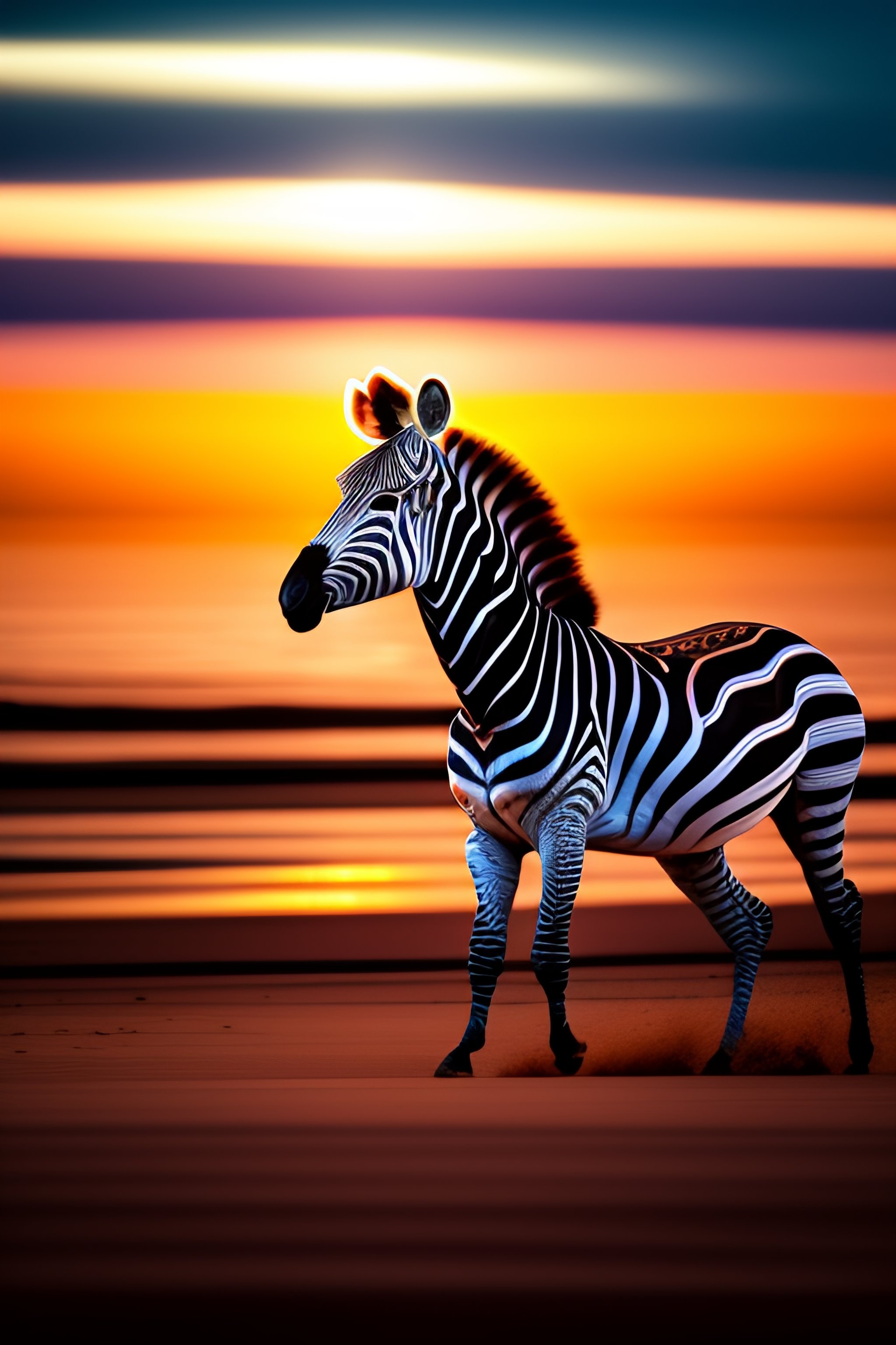Lexica - Dancing zebra