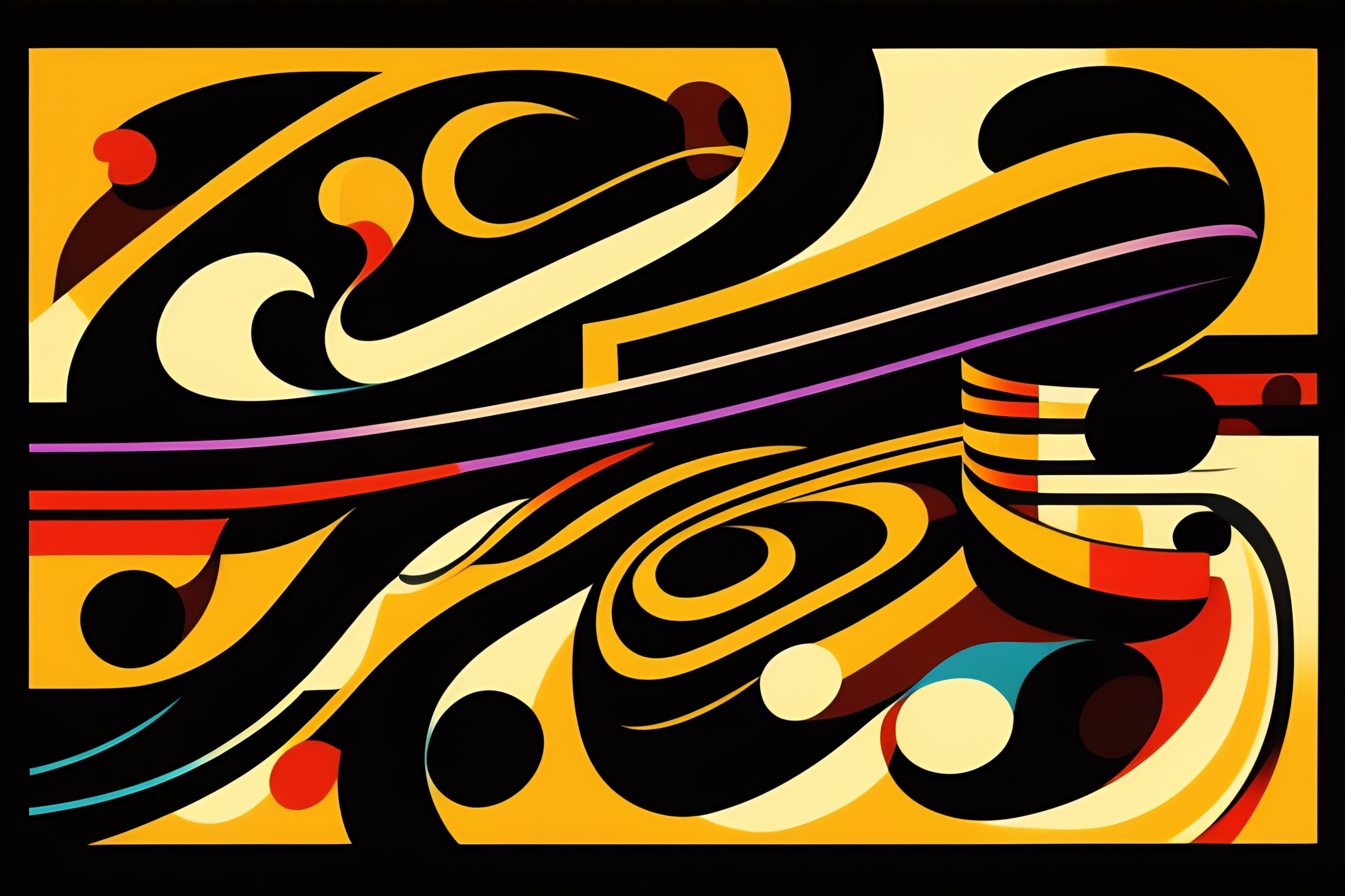 Lexica - Stylized abstract art of jazz musicians playing along with ...