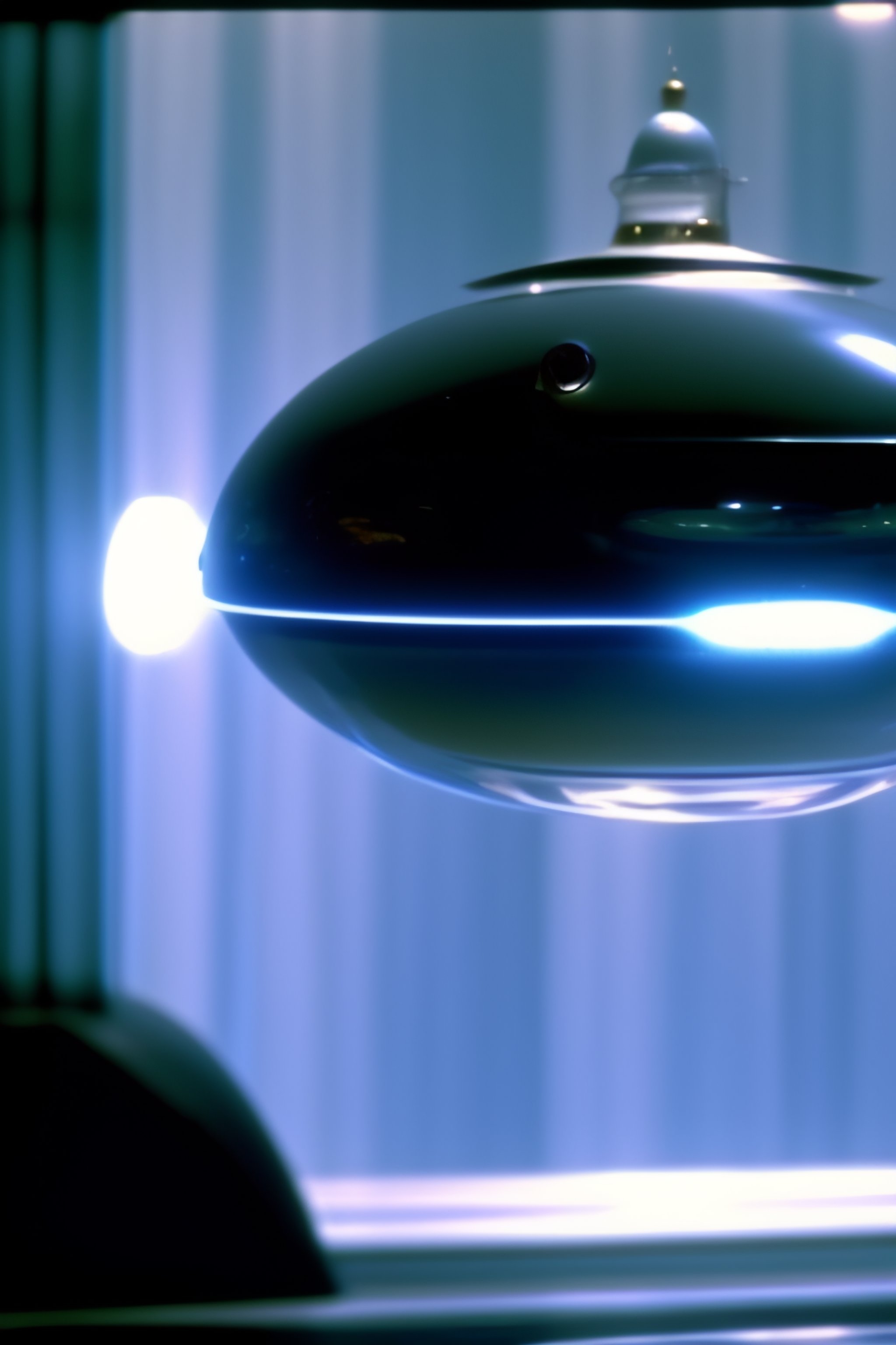 Lexica - Betta fish robot from "DVD screengrab from 1965 sci-fi film"