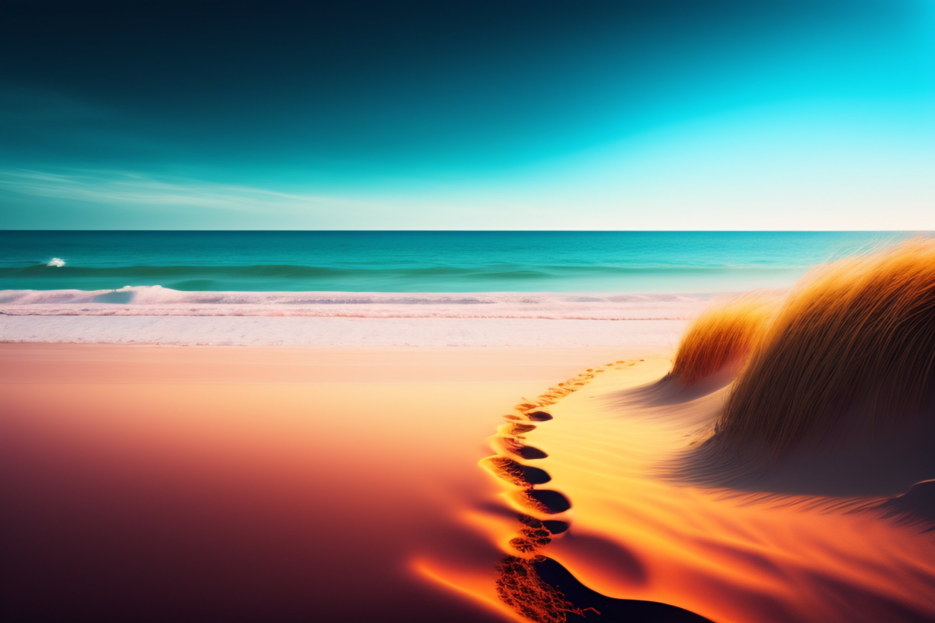 Lexica - Hellscape of the beach album cover, modern, film, soft ...