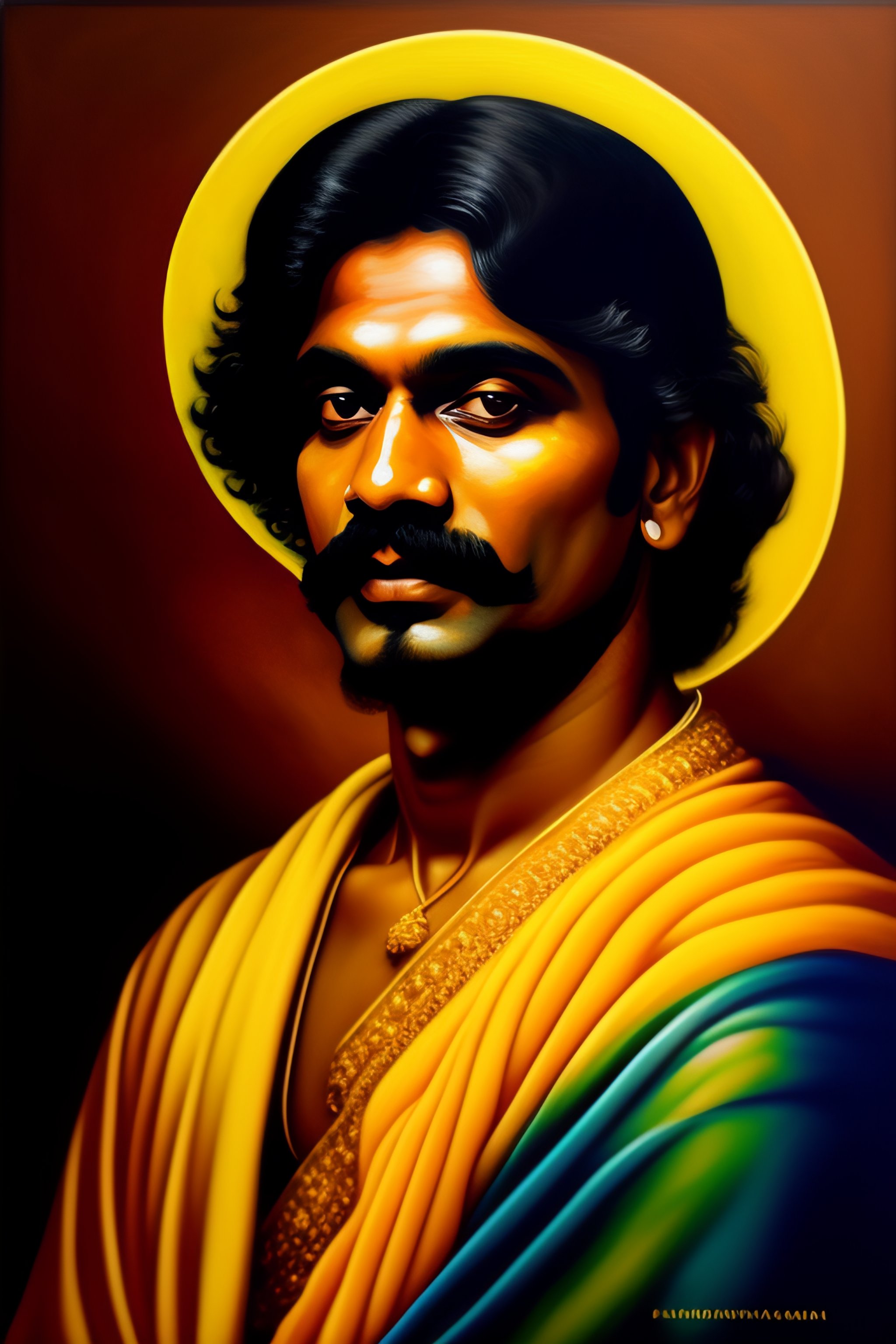 Lexica - Nuwan kodagoda as a van goh painting