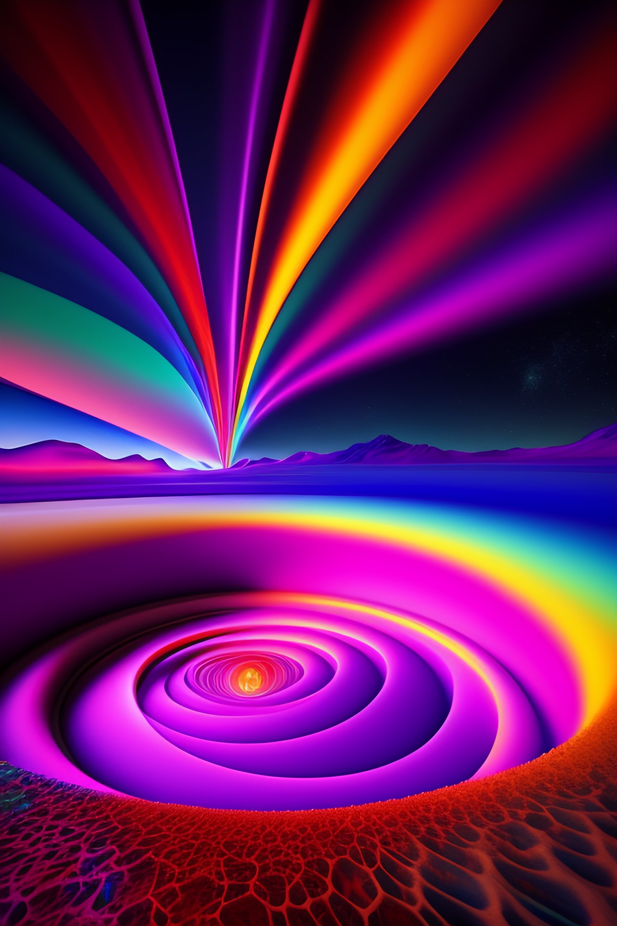 Lexica - The most psychedelic scene imaginable, intricate, art by Alex ...