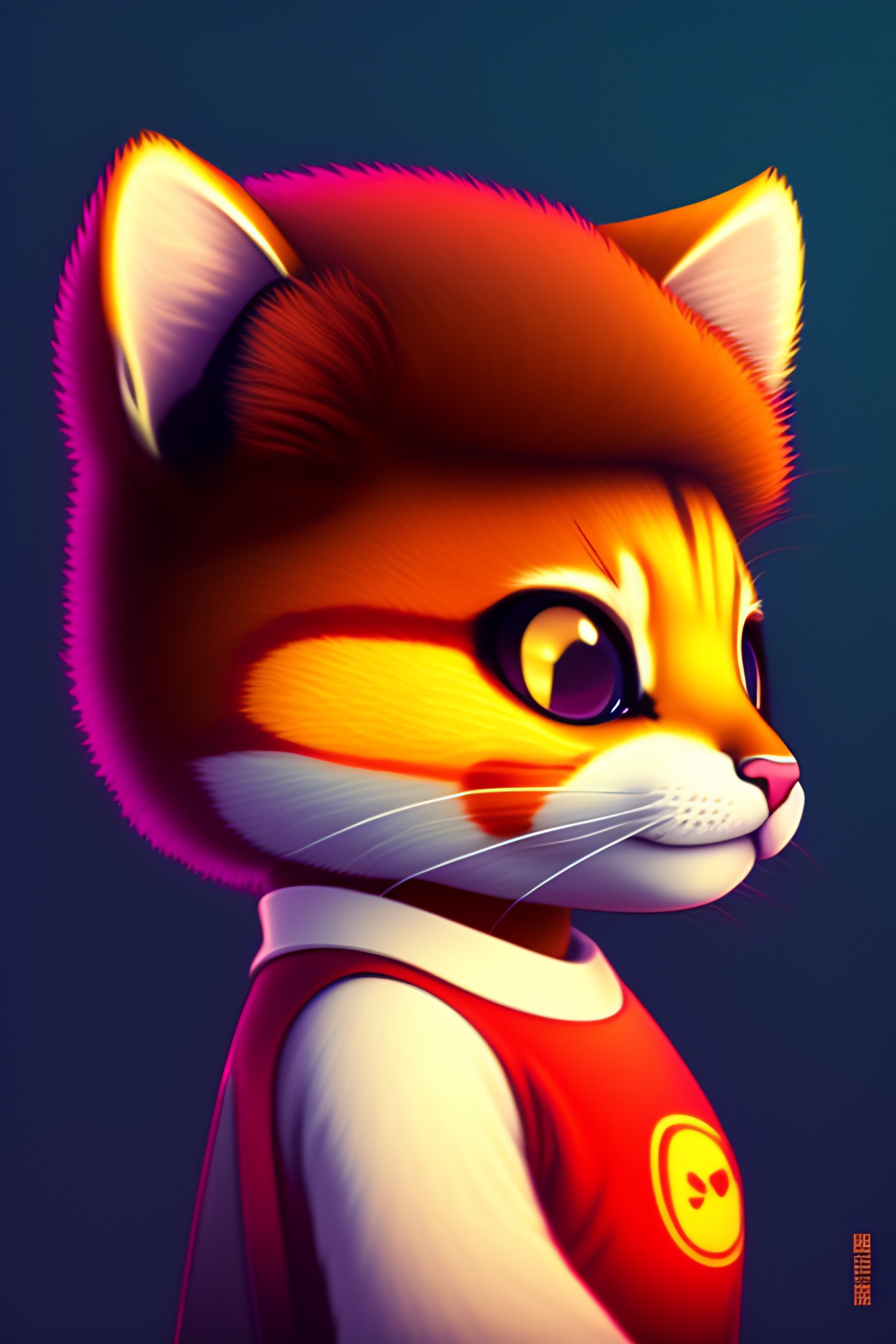 Lexica - 90s vintage anime style stupid and adorable cartoon cat with a ...