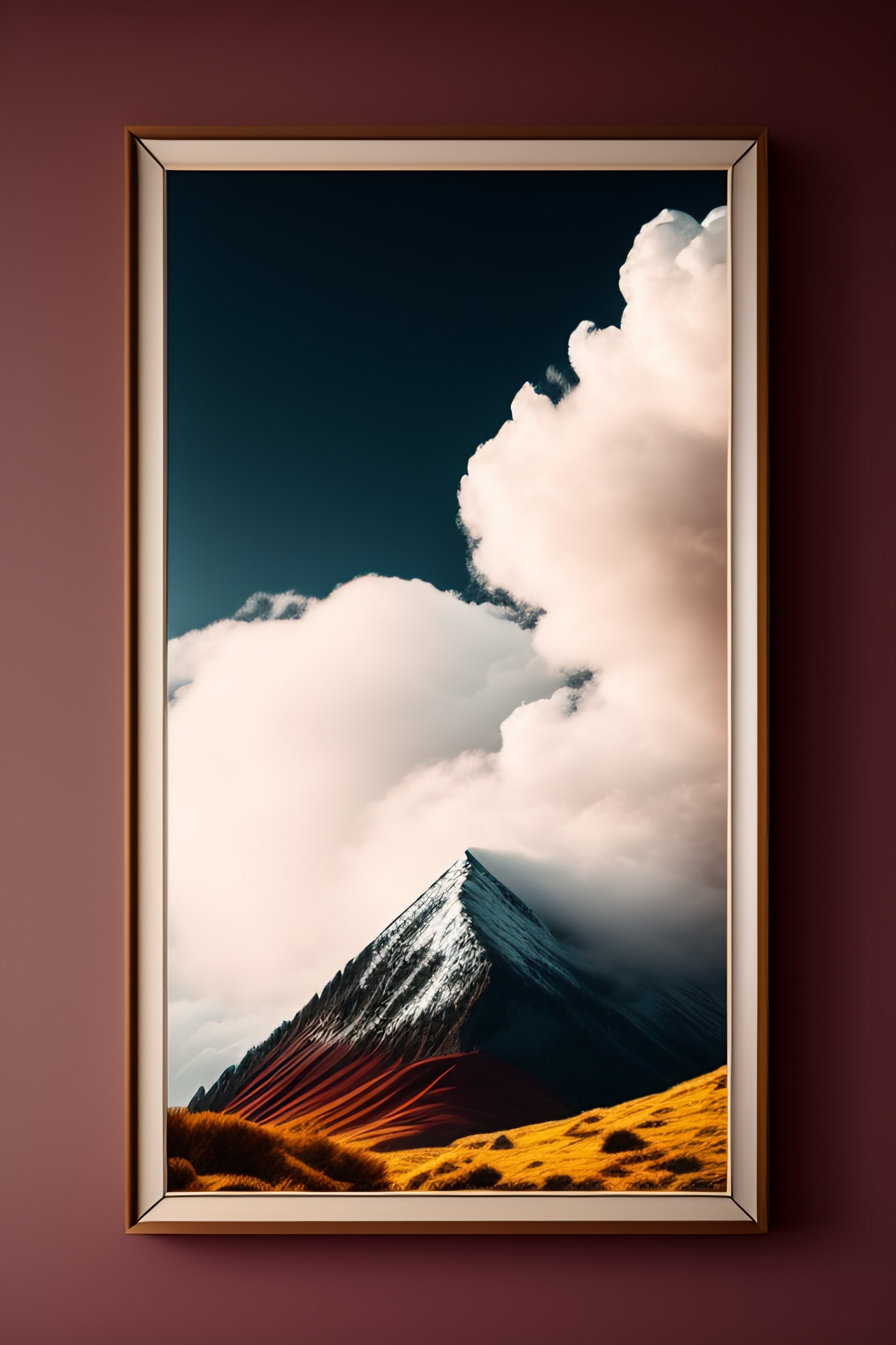 Lexica - A mountain cloud portrait