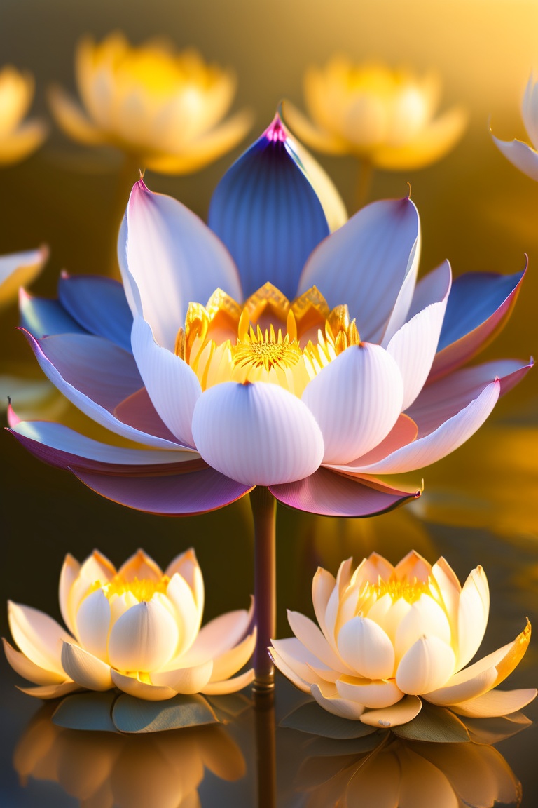 Lexica - The Holy Spirit inspires silence golden lotuses, golden lotus