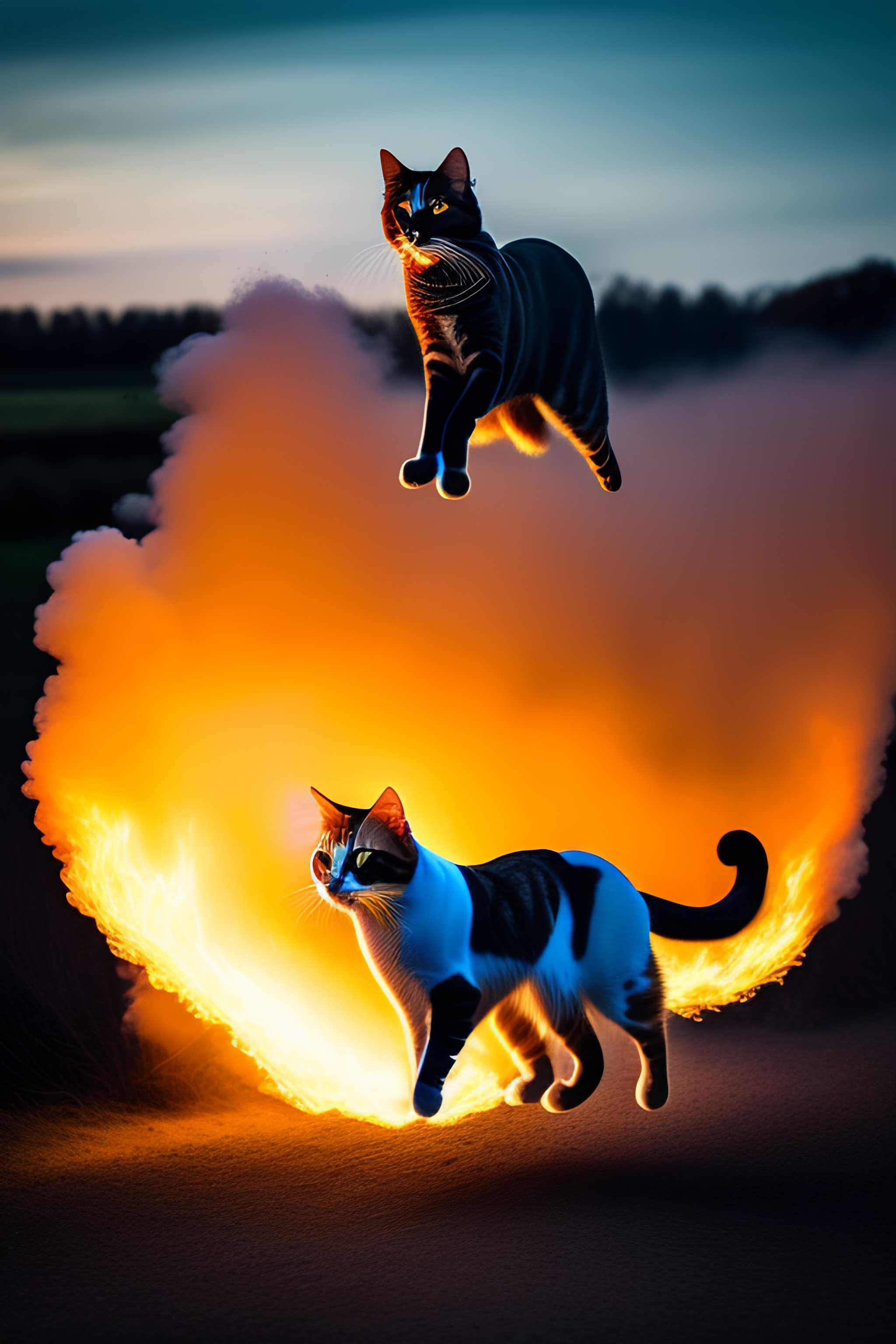 Lexica - MY CAT, CALLED BLUE, JUMPING INTO FIRE RING, RIDING A MOTORBIKE