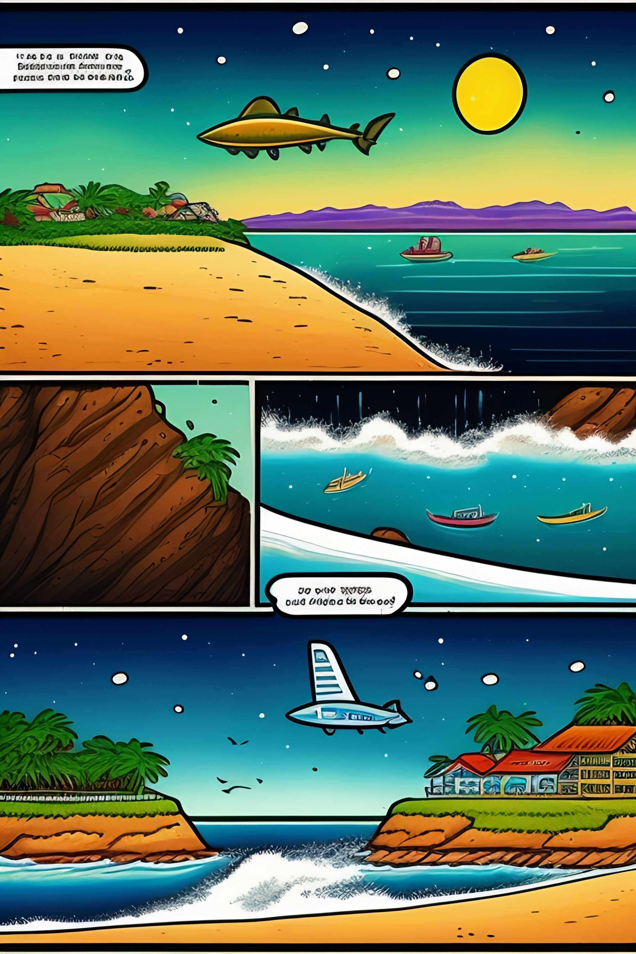 Lexica - A comic about the fact that schoolchildren, being on the water ...