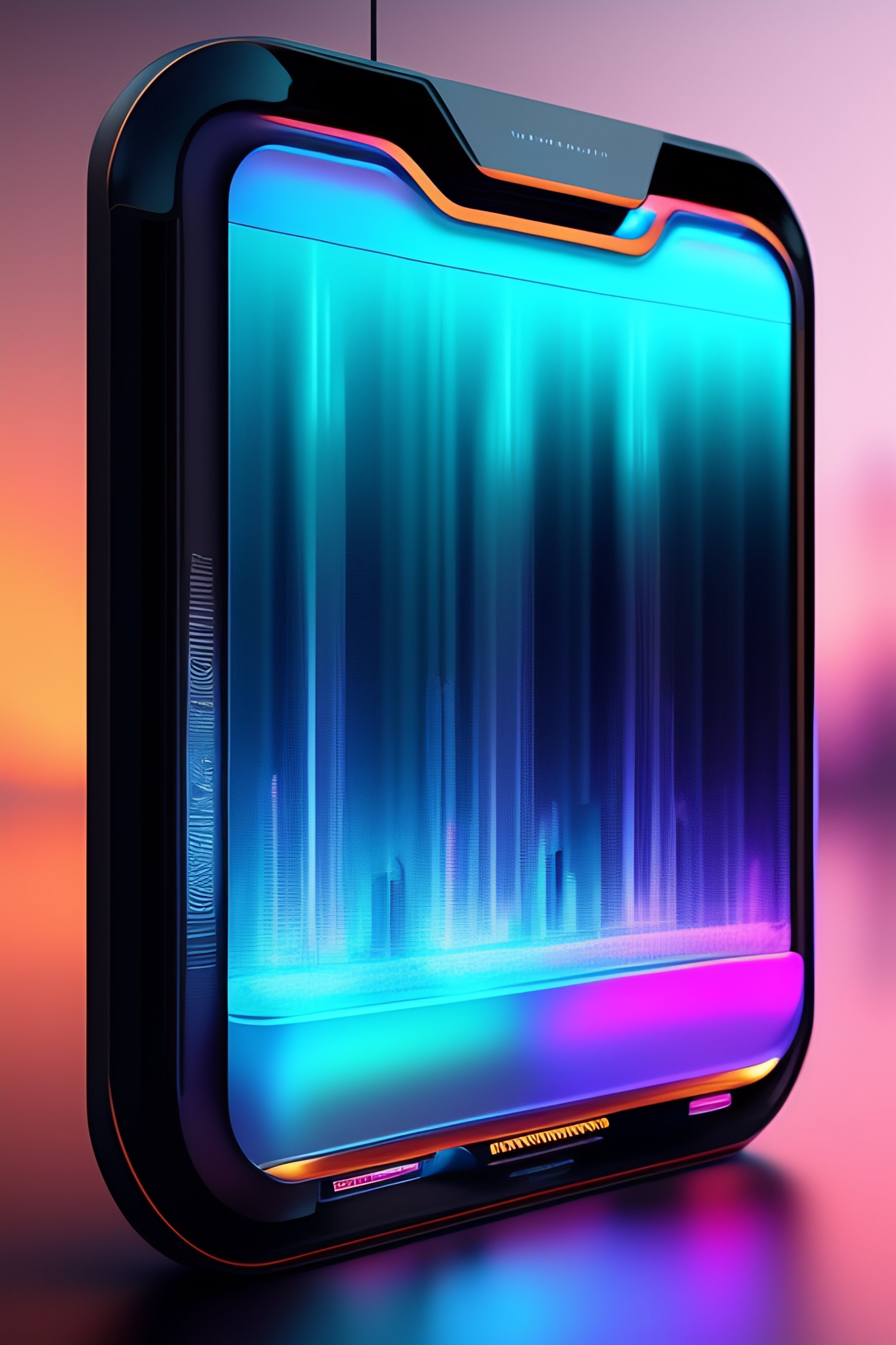 Lexica - Futuristic hologram interface with 6 layers, holographic sci ...