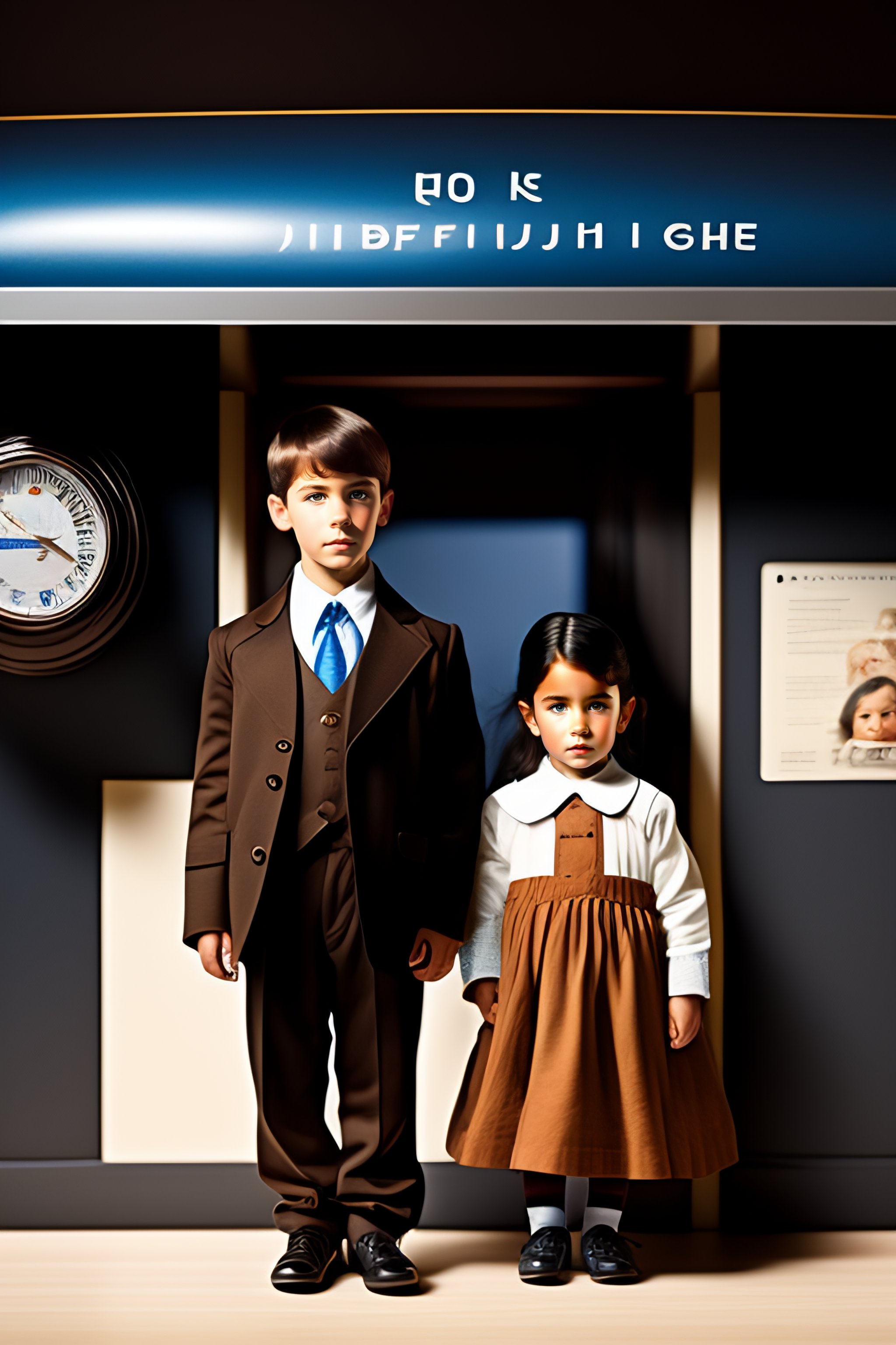 Lexica - A brown-haired, brown-eyed boy and a black-haired, blue-eyed ...