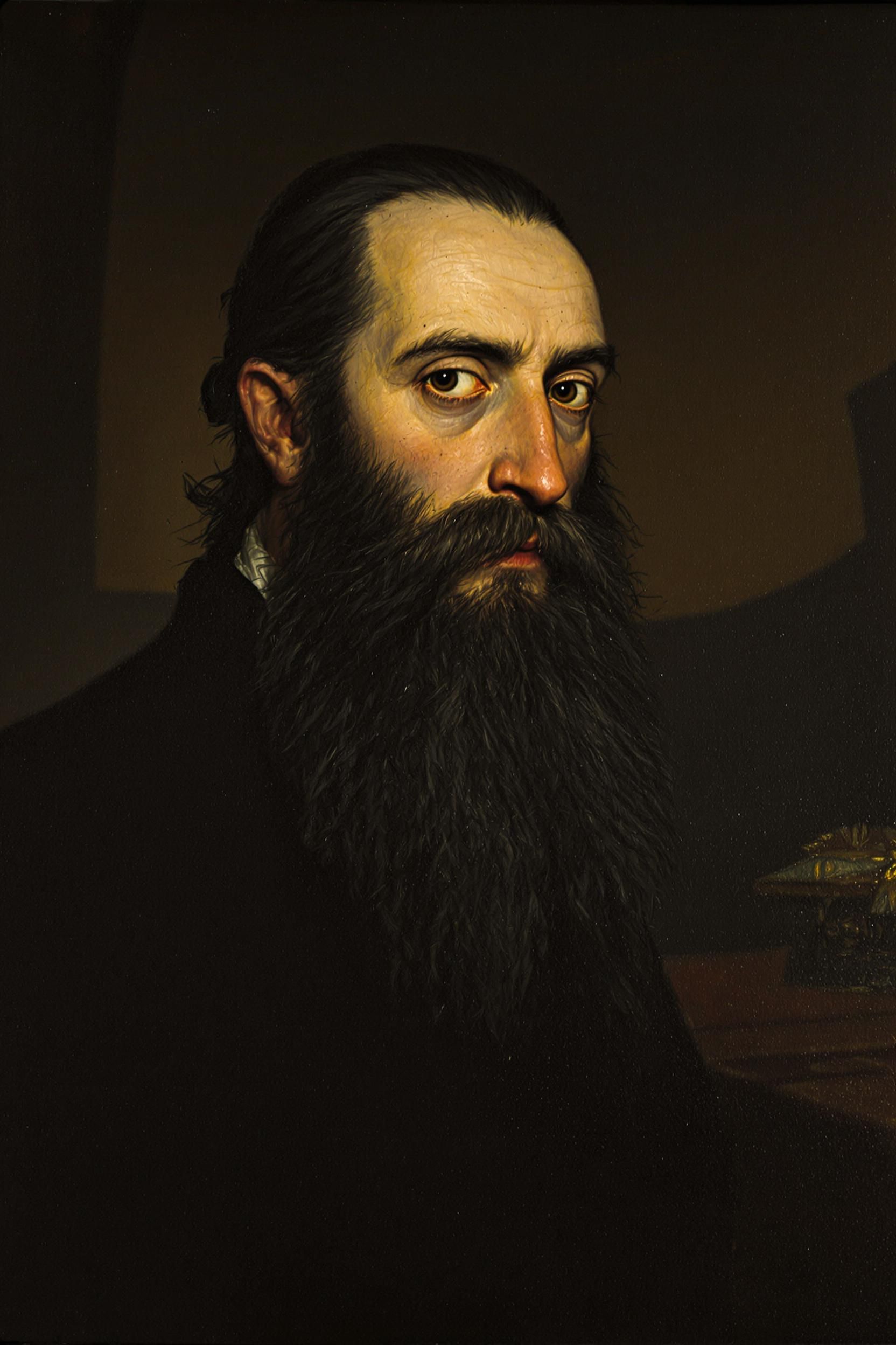 Lexica - Generate an image of a tall, spare white man with a very long ...