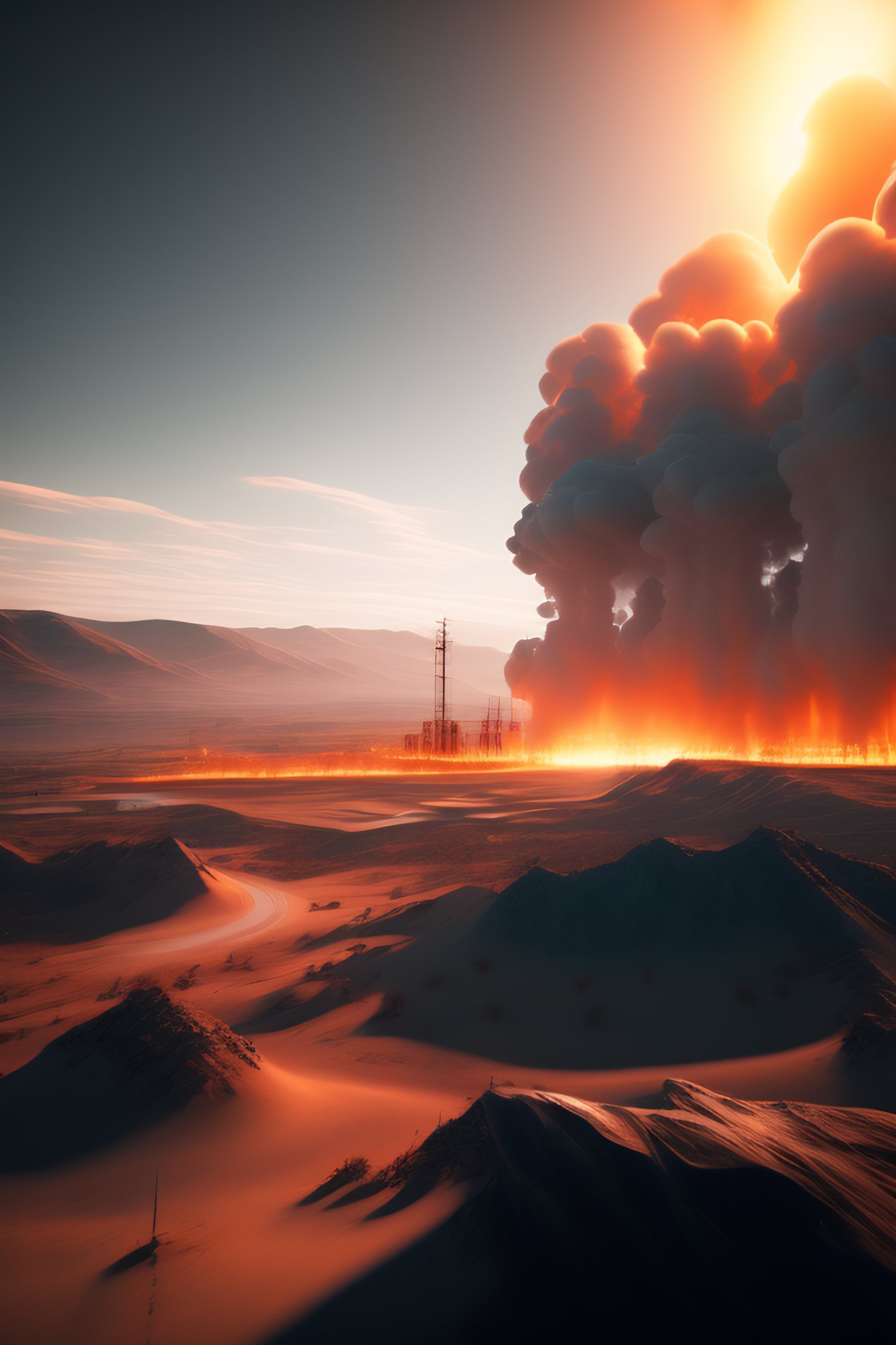 Lexica - Nuclear war on Earth unreal engine octan render trending on ...