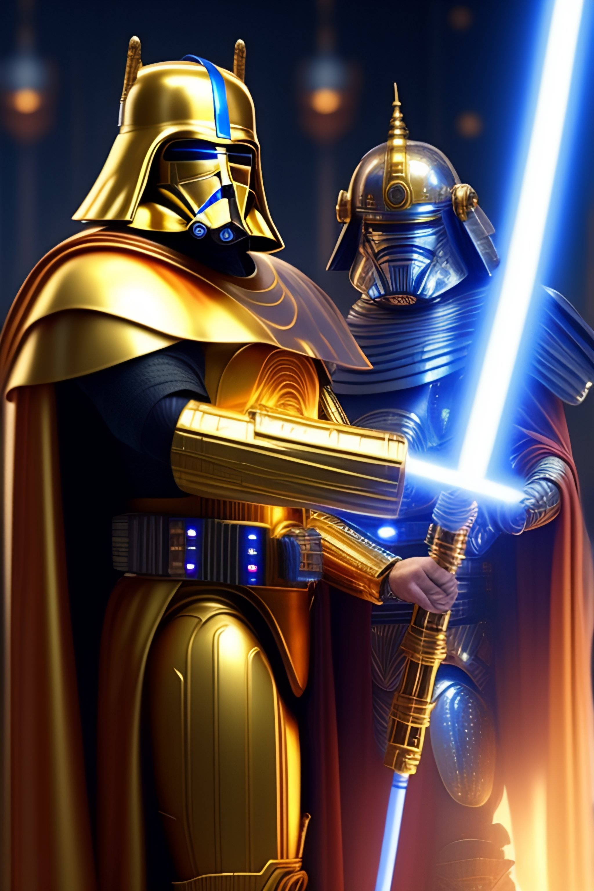 Lexica - Star Wars scene artificial intelligence Donald Trump wearing ...