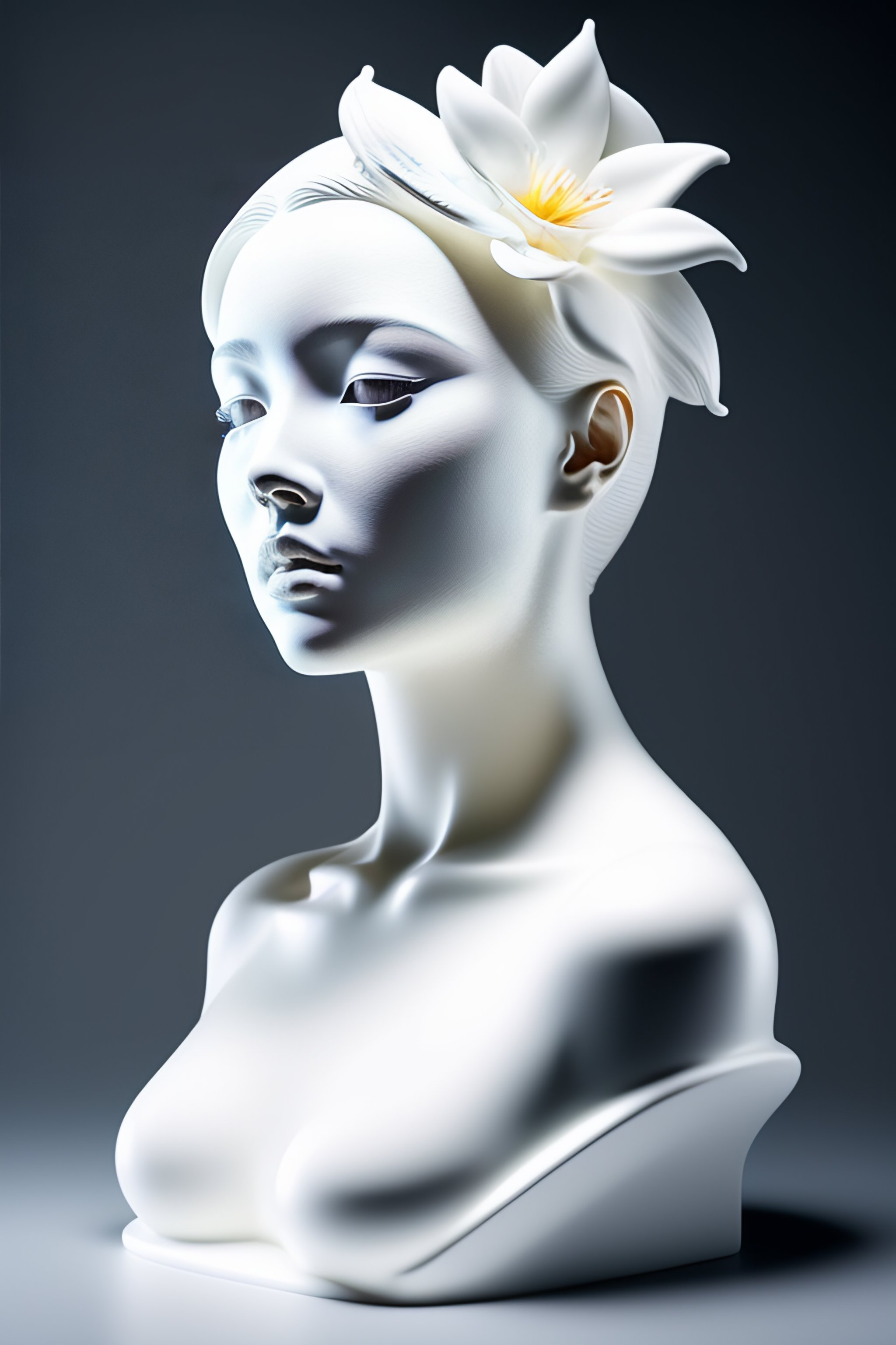 Lexica - Full body, beautiful female porcelain sculpture by daniel ...