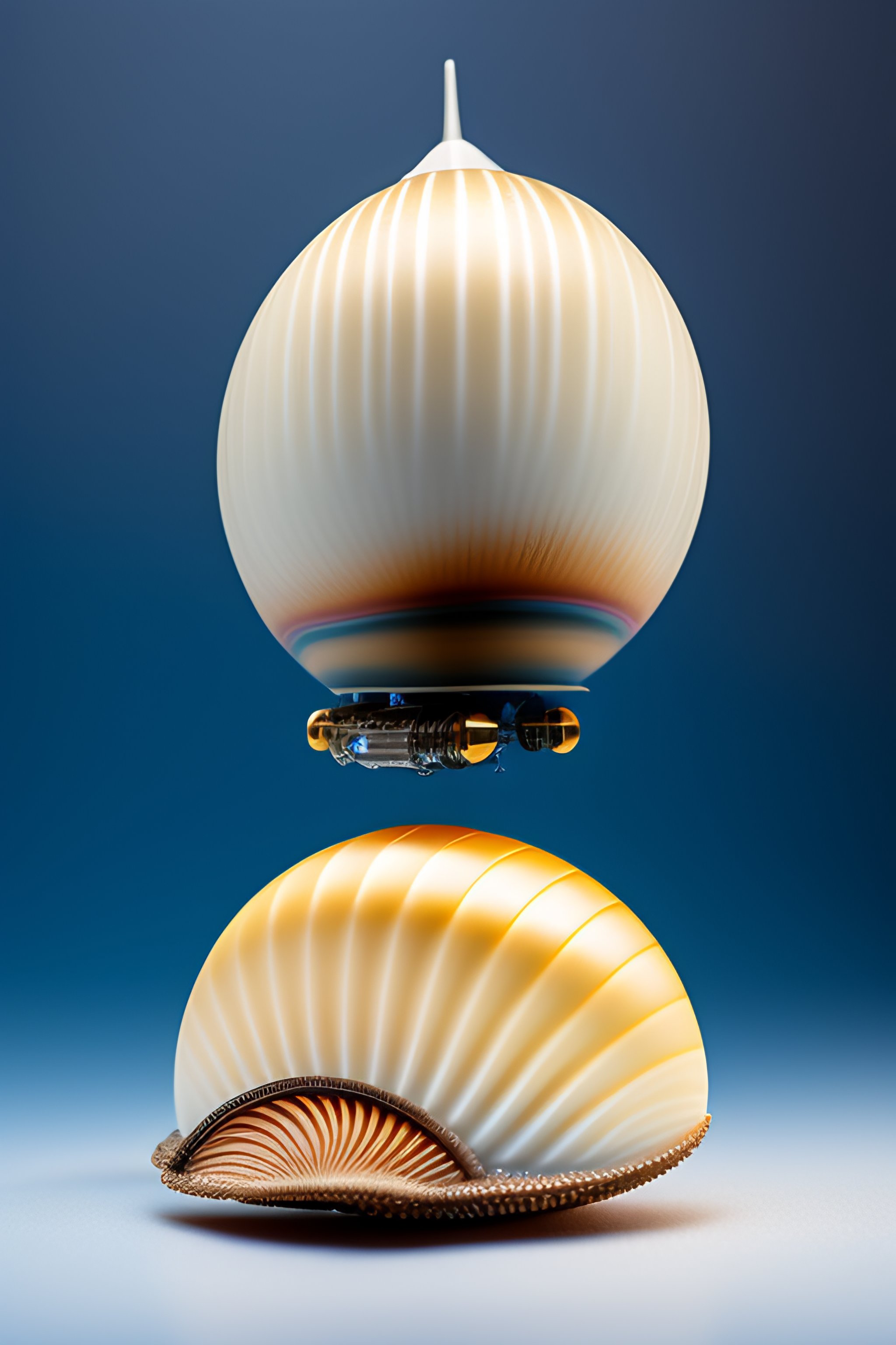 Lexica - Clam seashell robot, one wheel