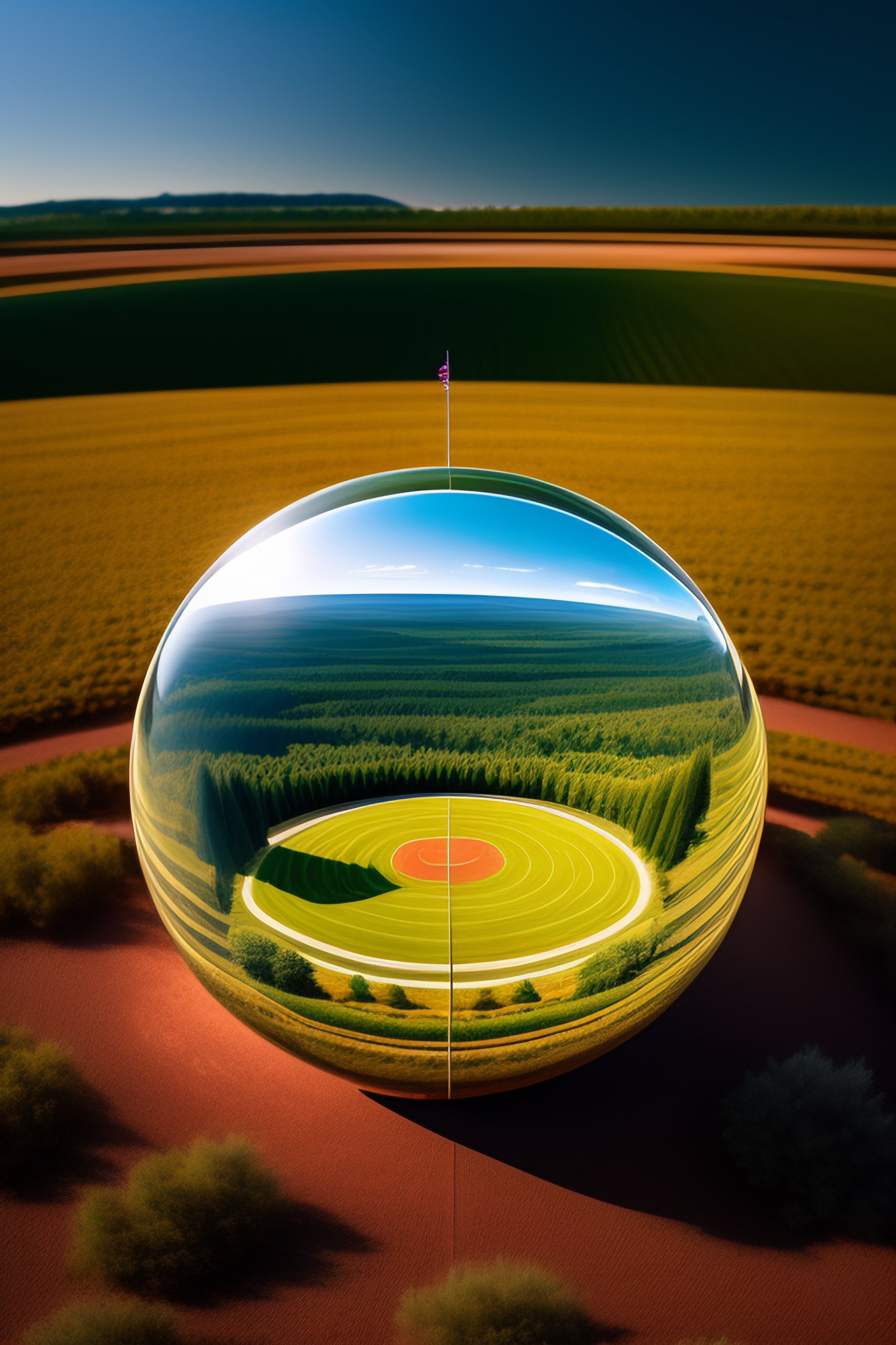 Lexica - Picture of the field of view taken on a spherical monument
