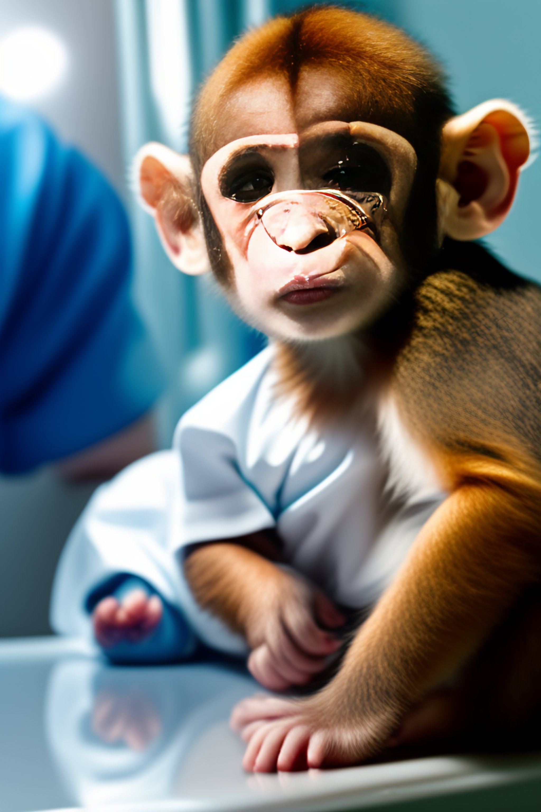 Baby Monkey In Clothes