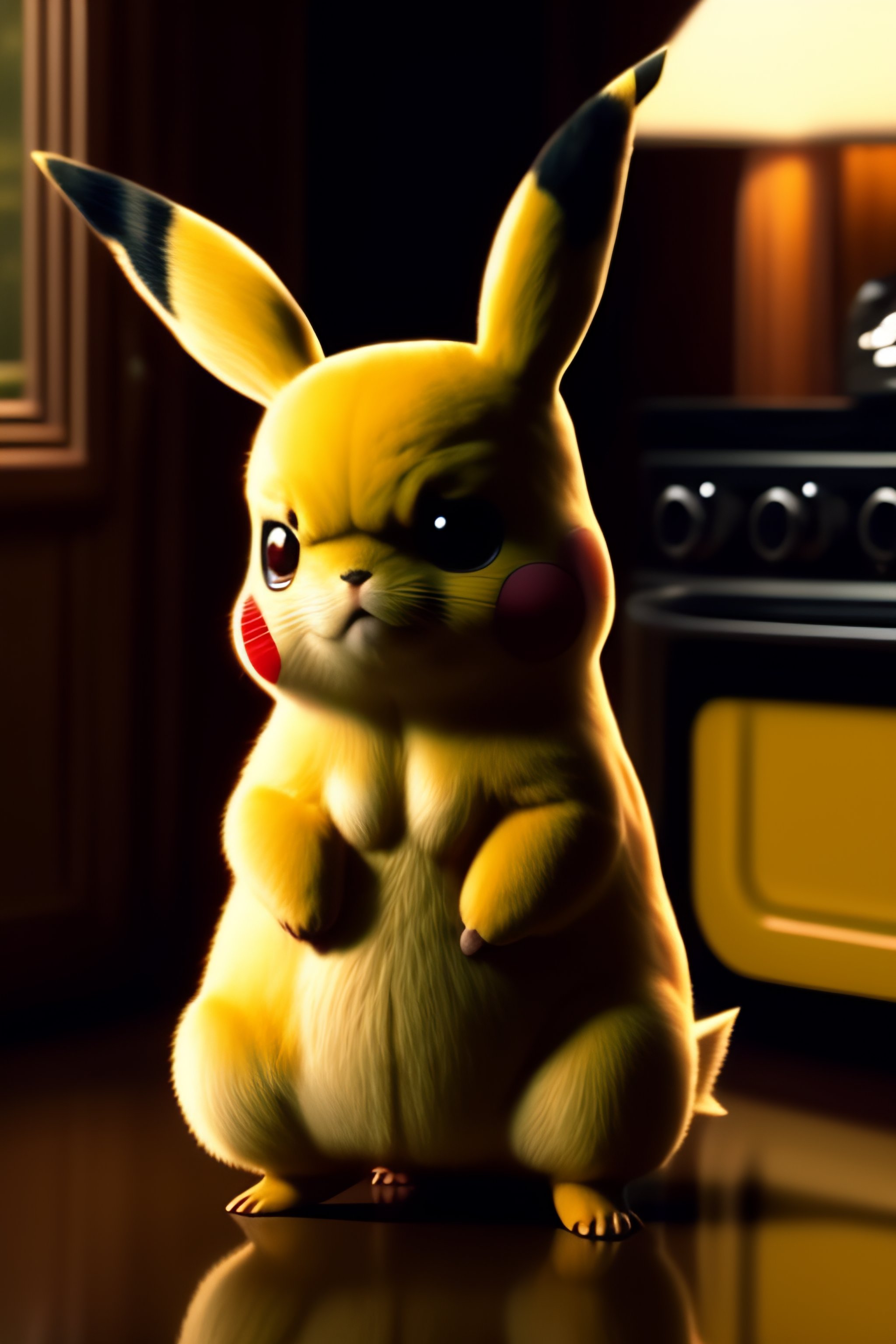 Lexica - Pikachu in the movie Psycho