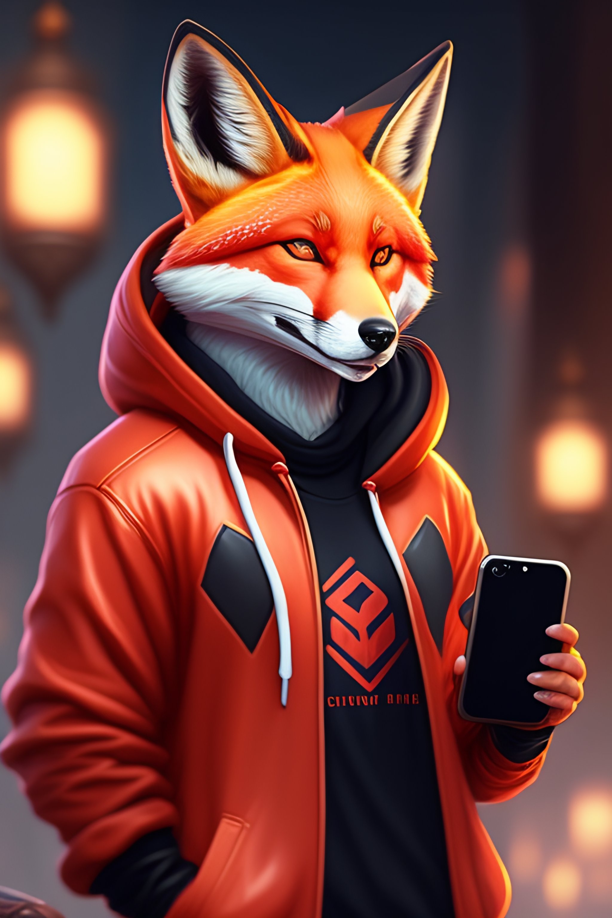 Lexica - A league of legends concept art of an anthropomorphic red fox ...