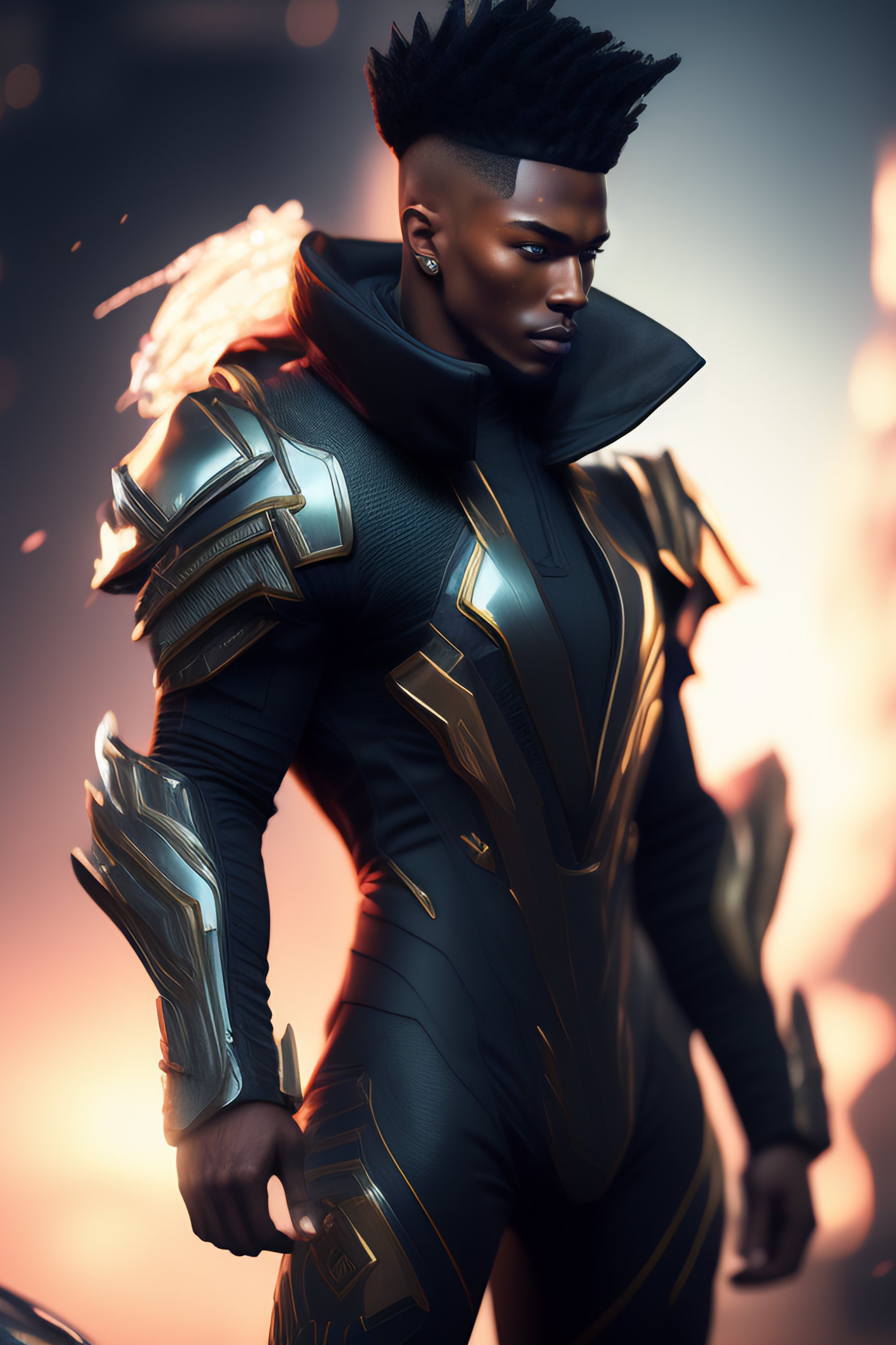 Lexica - League of legends art style, highly detailed futuristic ekko ...