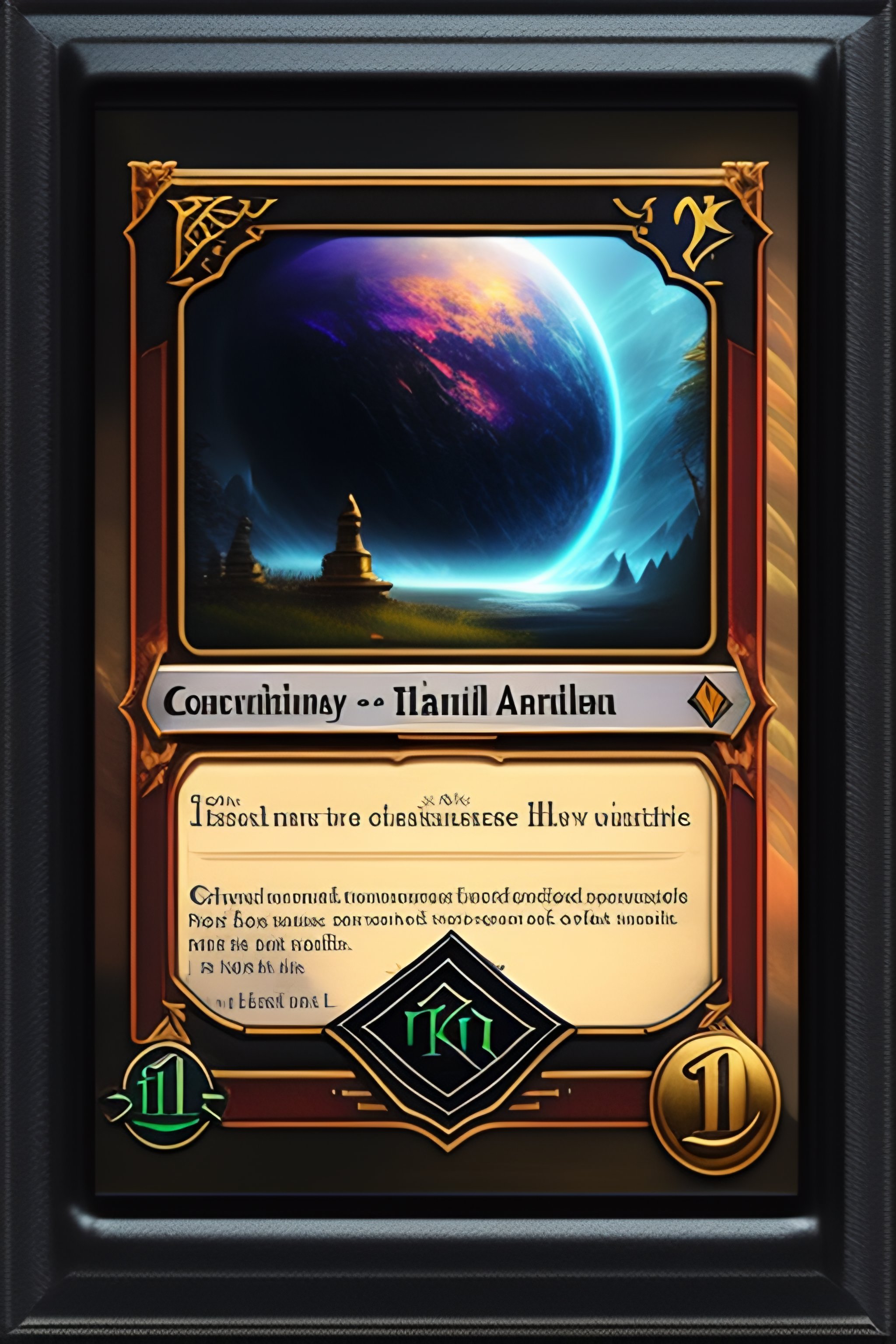 Lexica - Magic: The Gathering type game card frame