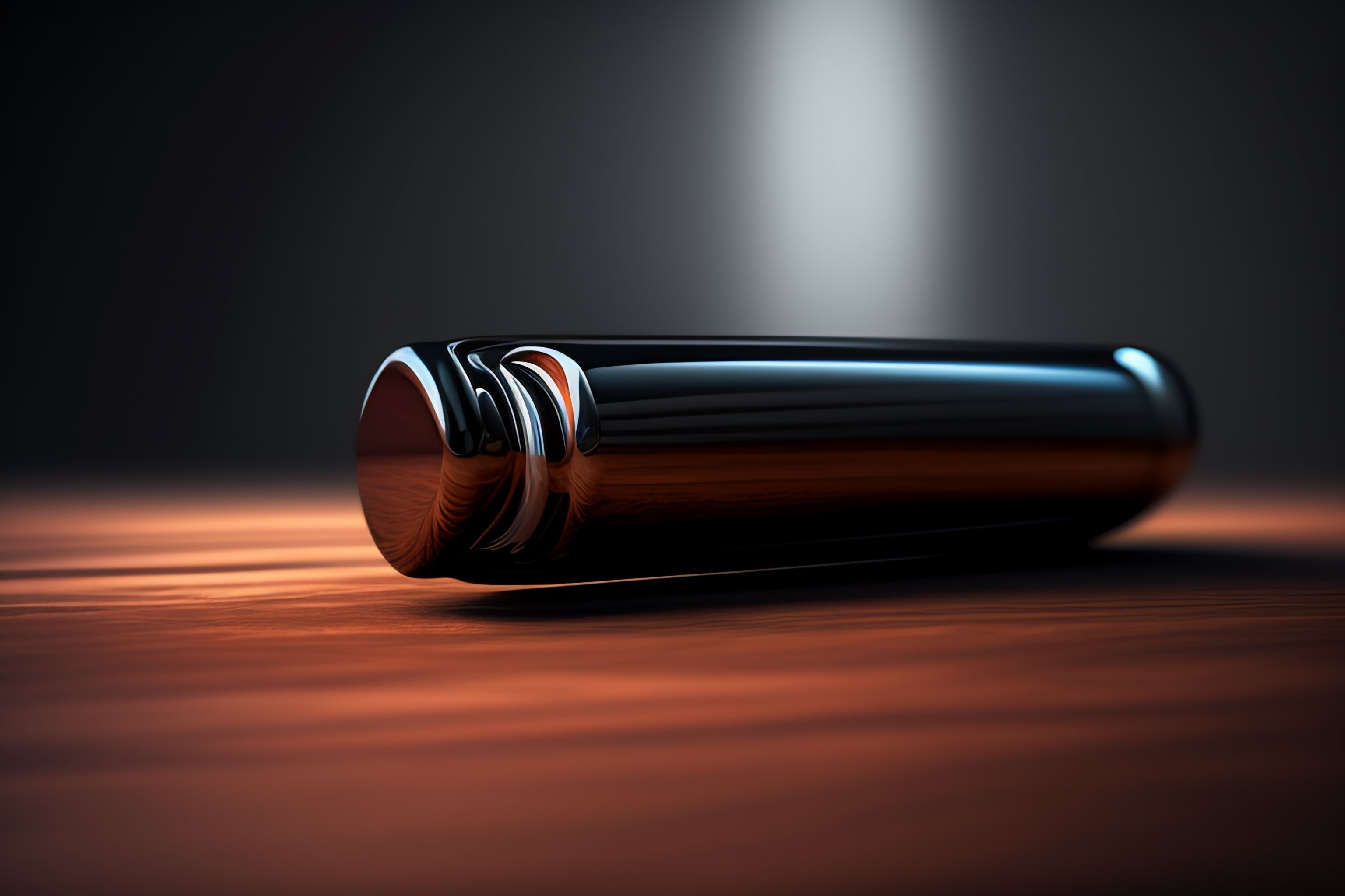 Lexica - A striking fantasy portrait of a single metal rod laying down ...