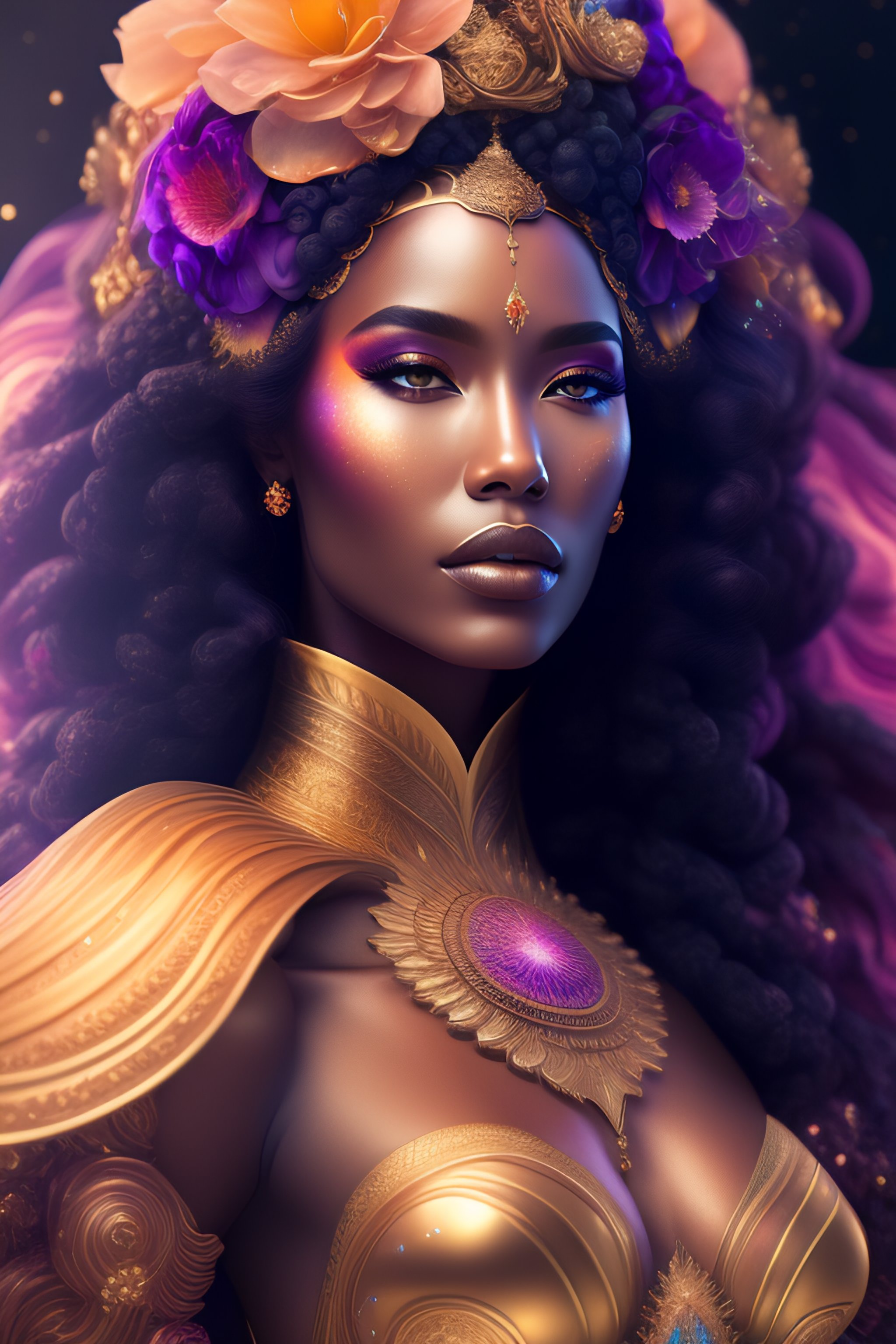 Lexica - Full body Portrait of a nebula goddess by Artgerm, Ferdinand Knab, Rutkowski, vivid ...