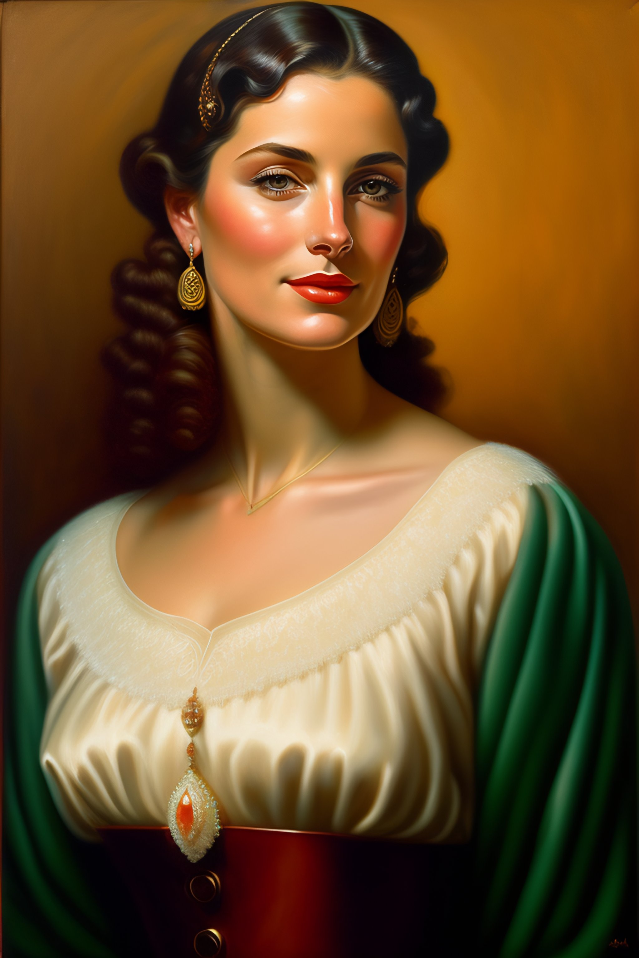 Lexica - Realistic vintage women oil paint