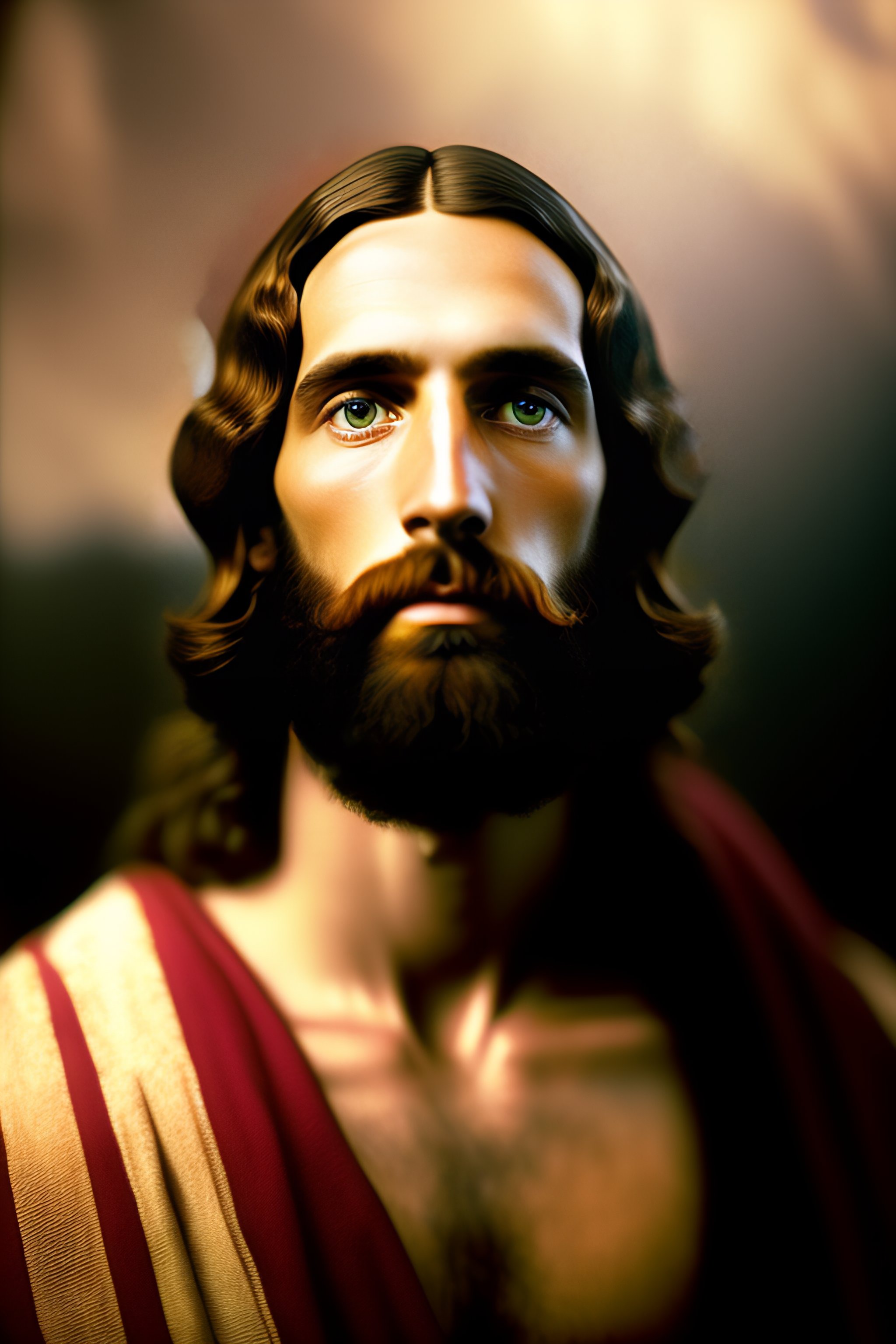 Lexica - Historic colorized photograph of jesus