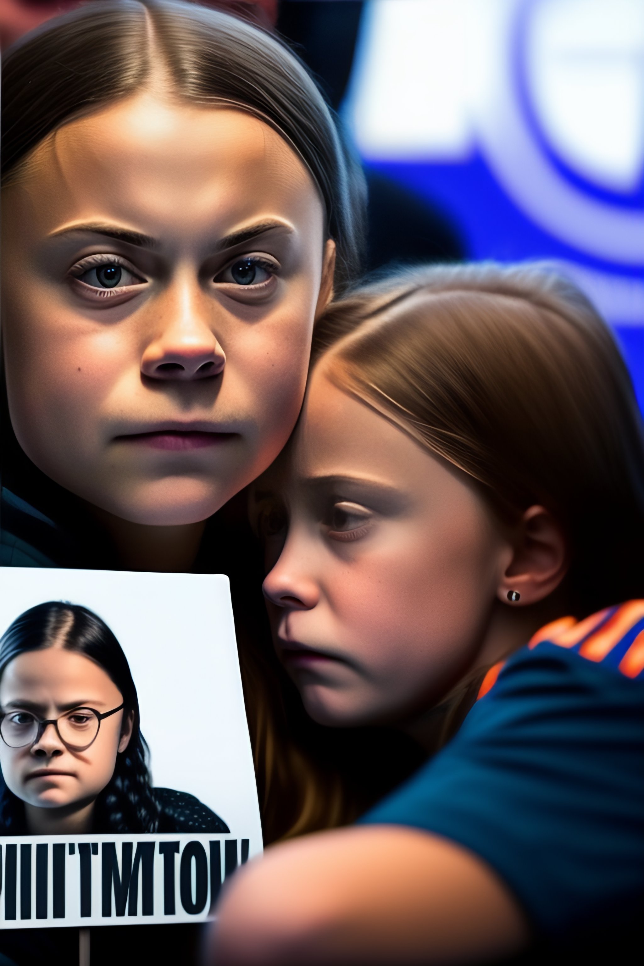 Lexica - Greta thunberg crying salty tears