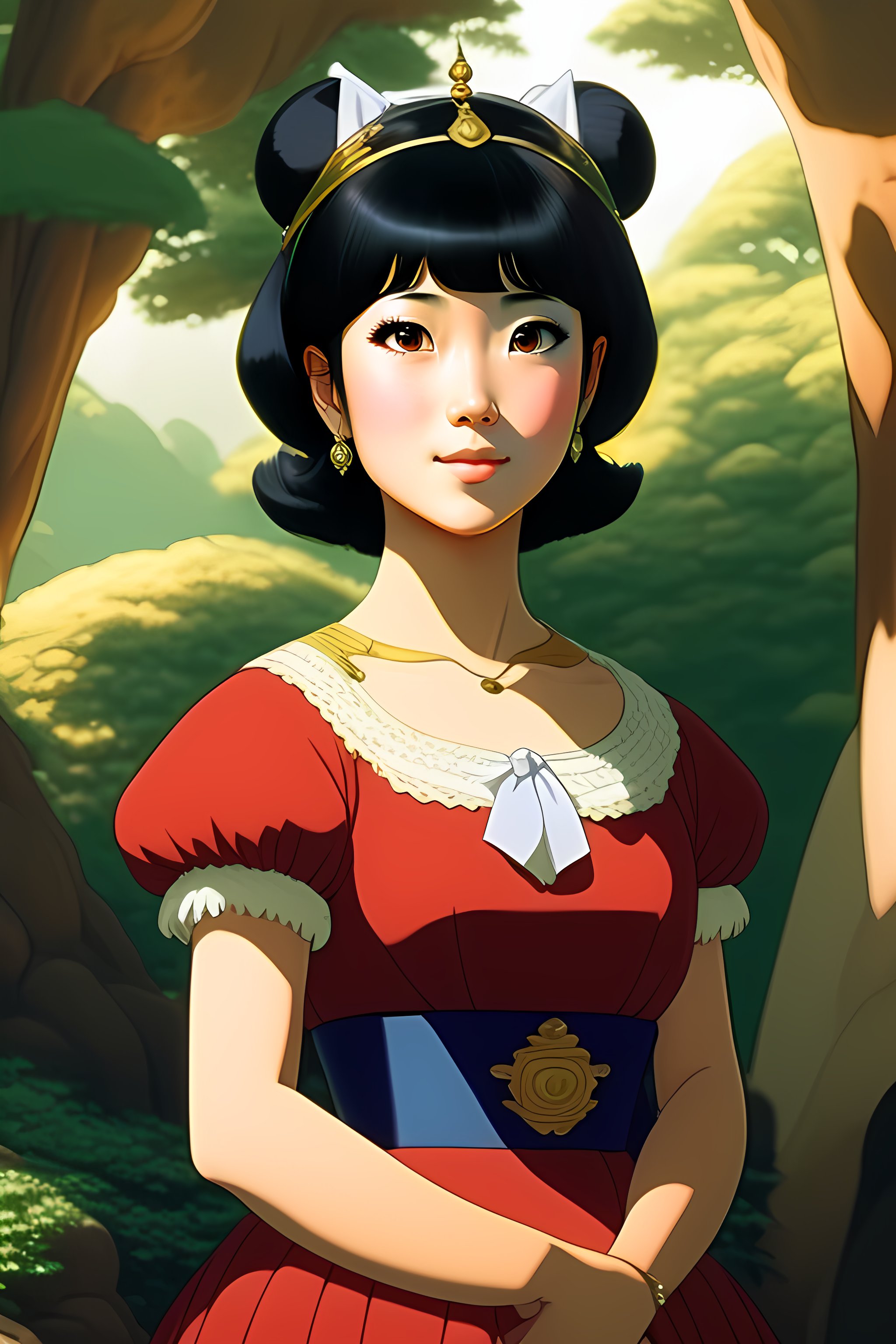 Lexica - Studio ghibli, portrait of princess Ashley