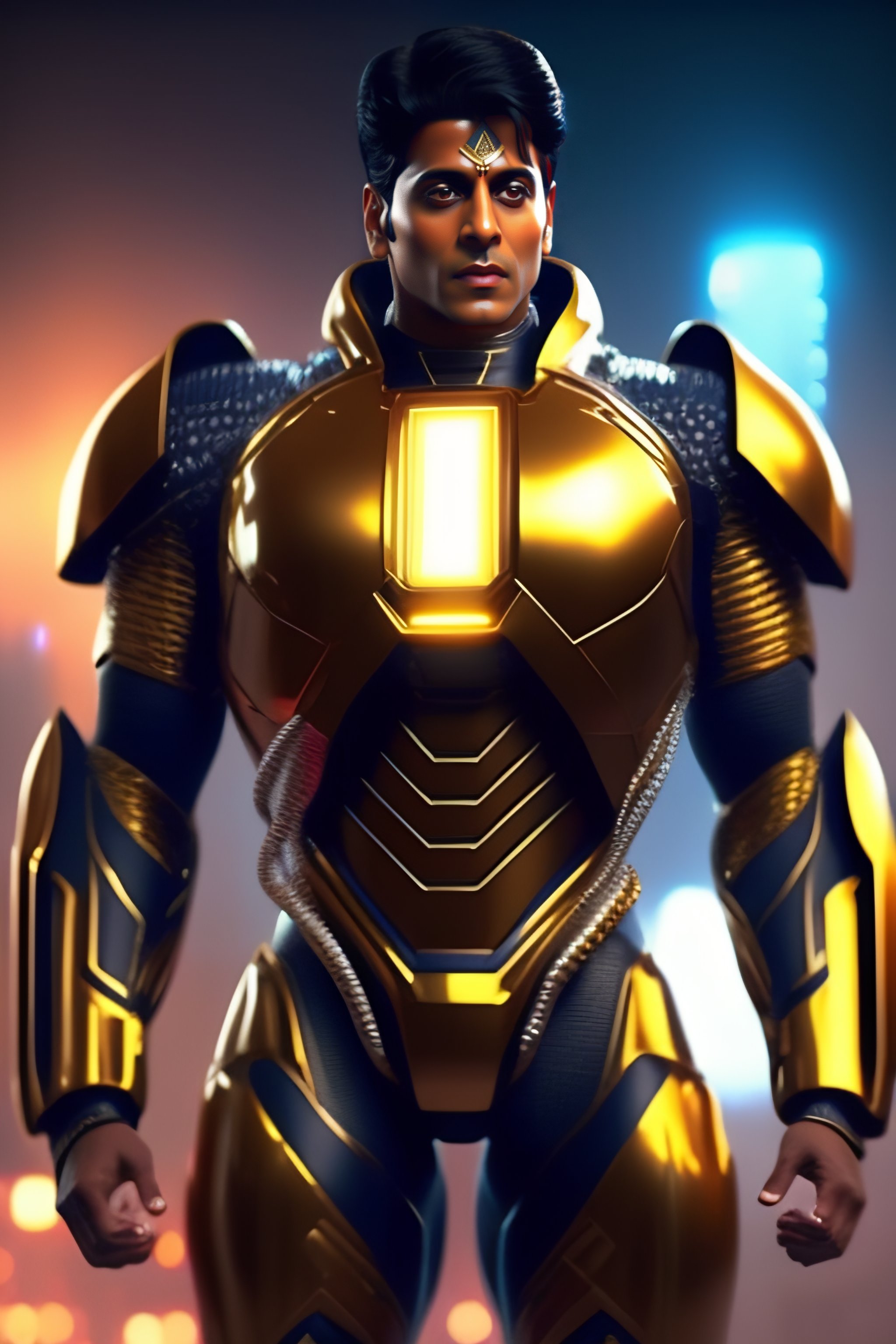 Lexica - Sharukh Khan as a terminator robot exoskeleton, face clearly ...