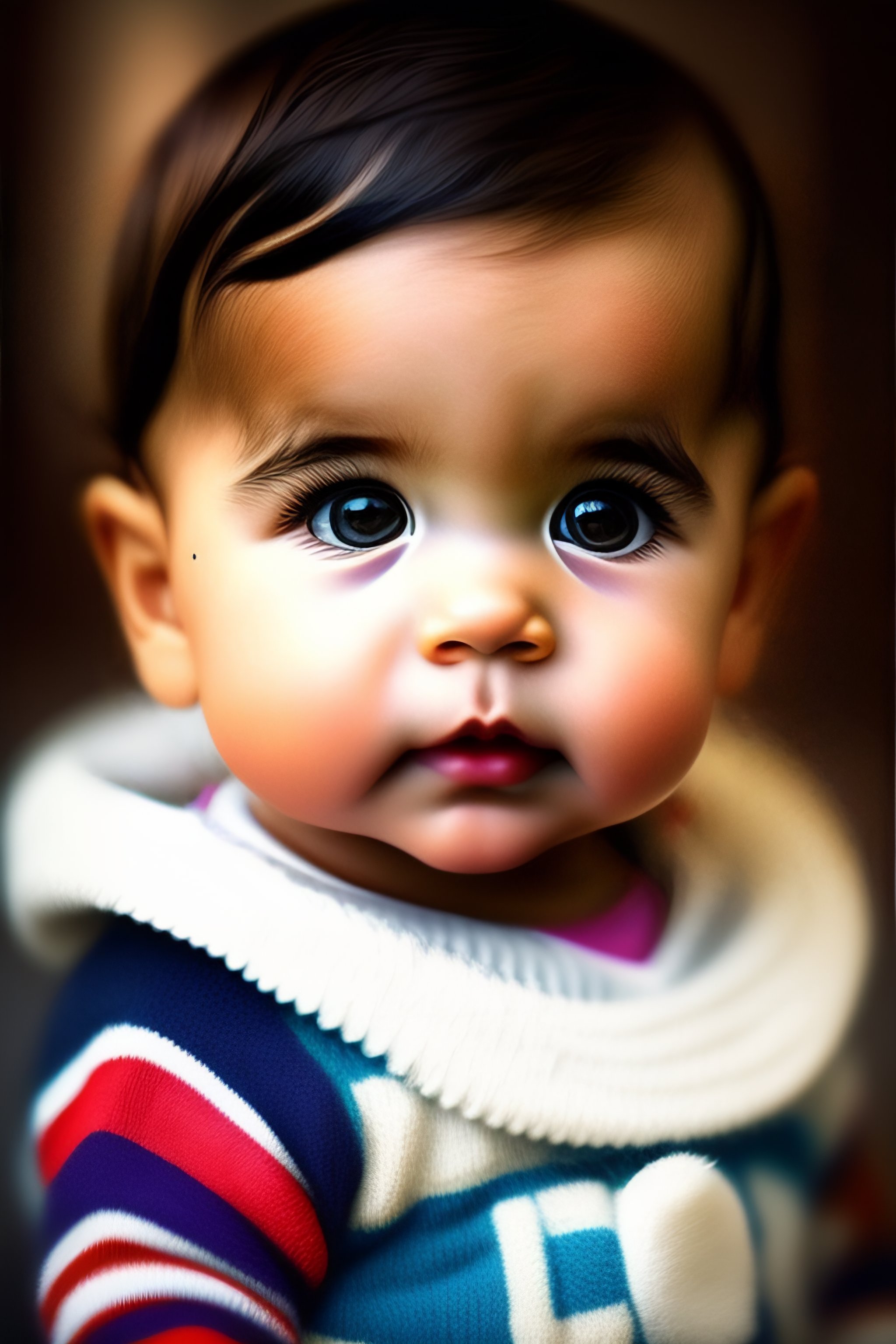 Lexica - Cute baby with beard