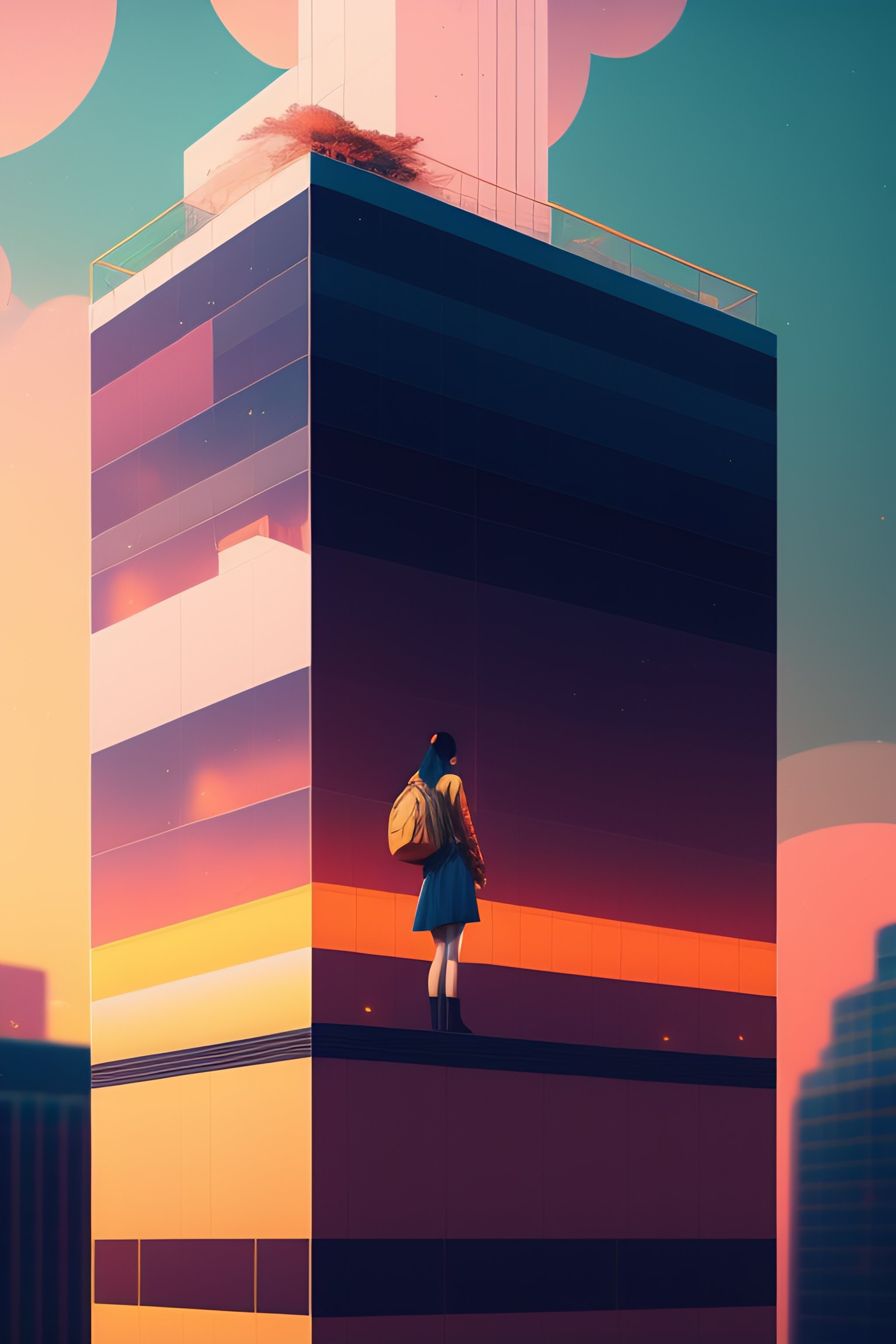 Lexica - Isometric japanese city, volumetrics, 3d render, octane render ...