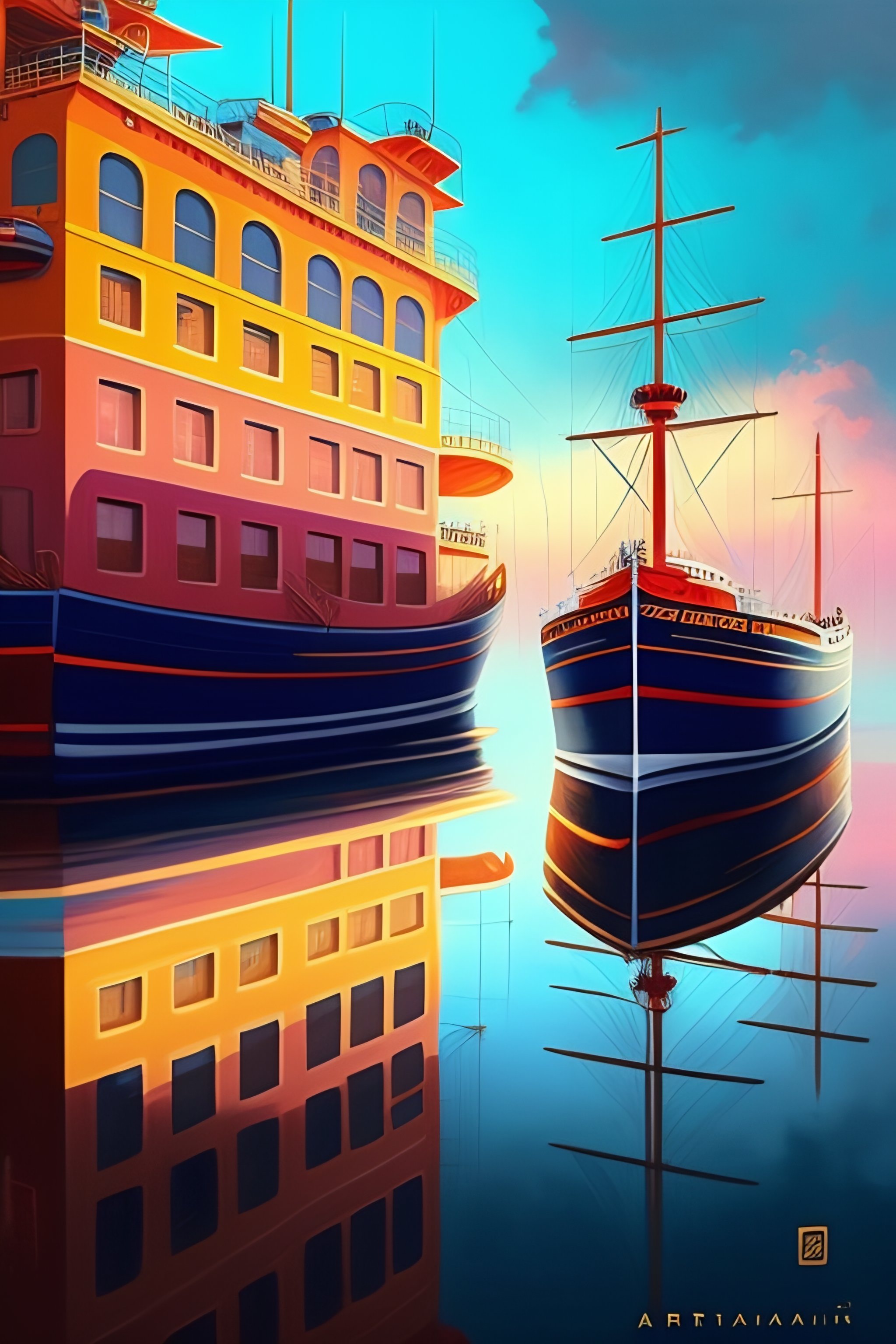 Lexica - A bustling port town with a vibrant atmosphere and a bustling ...