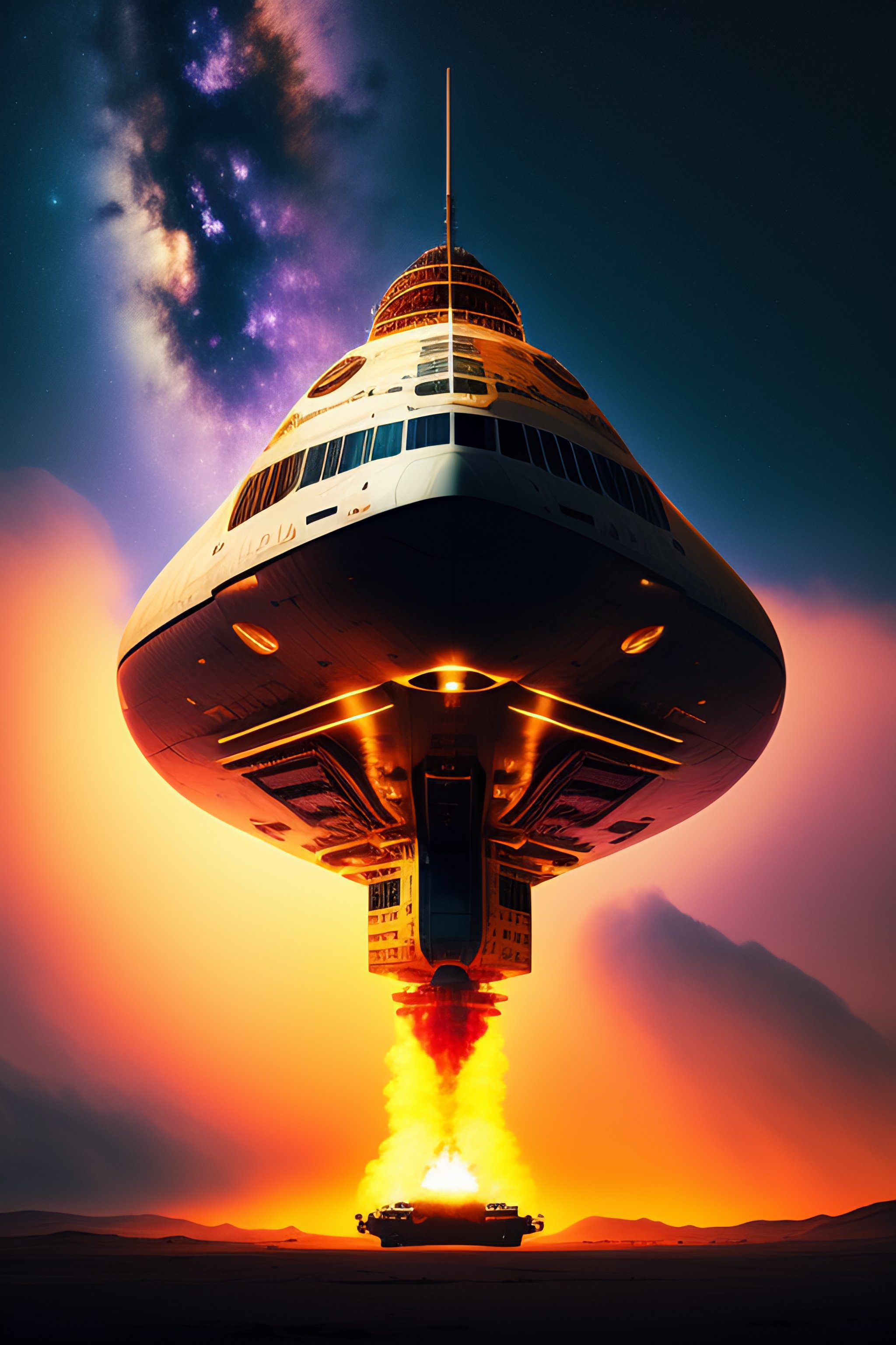 Lexica - Space ship under fire