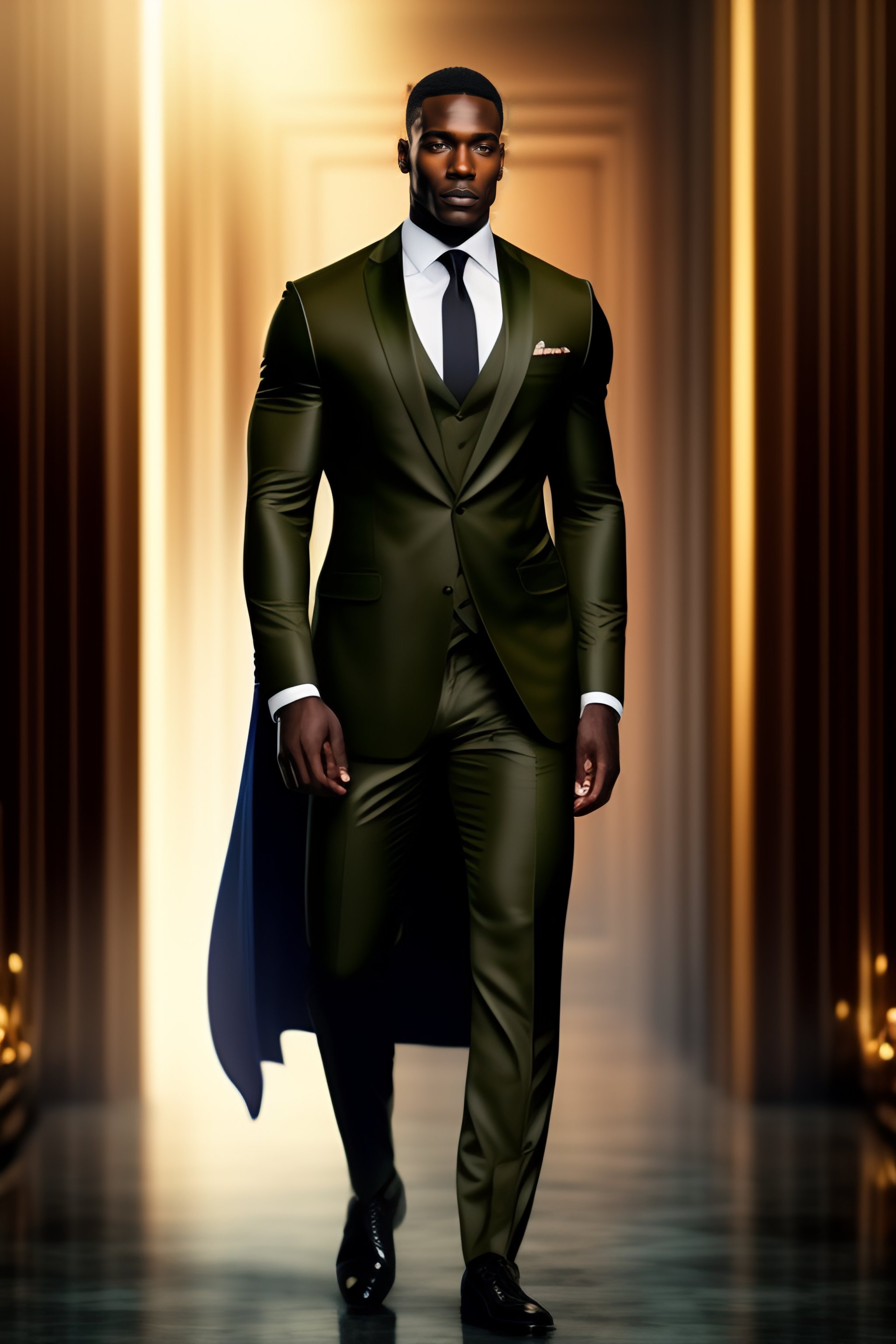 Lexica - A superhero called symbolman. Olive green suite. Dressed in ...