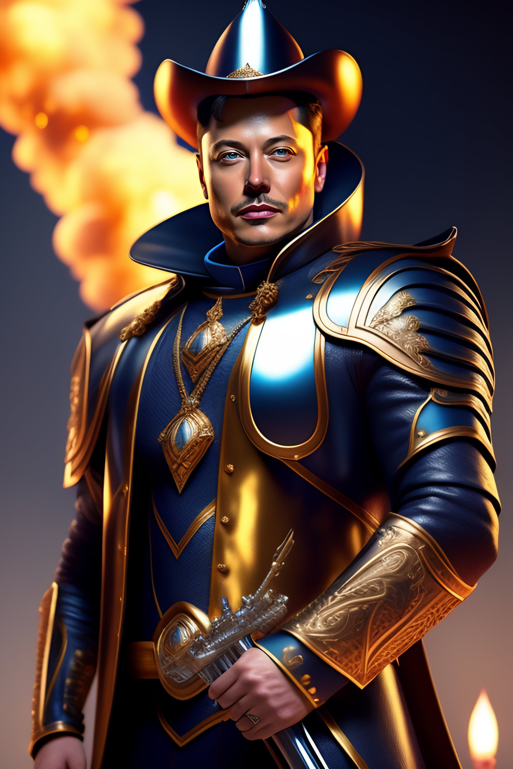 Lexica - Realistic style, 3d Unreal engine, Elon Musk person, wearing ...