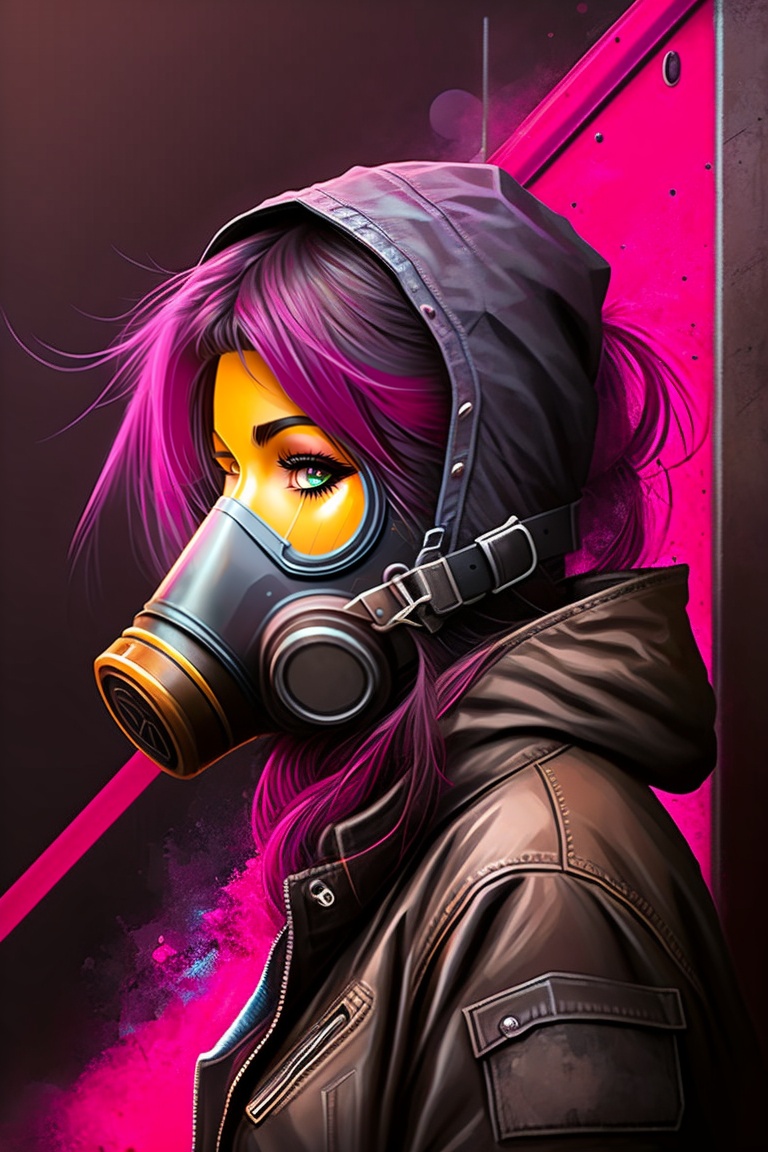 Lexica - Gas mask toxic, front face, Highly detailed portrait of a ...
