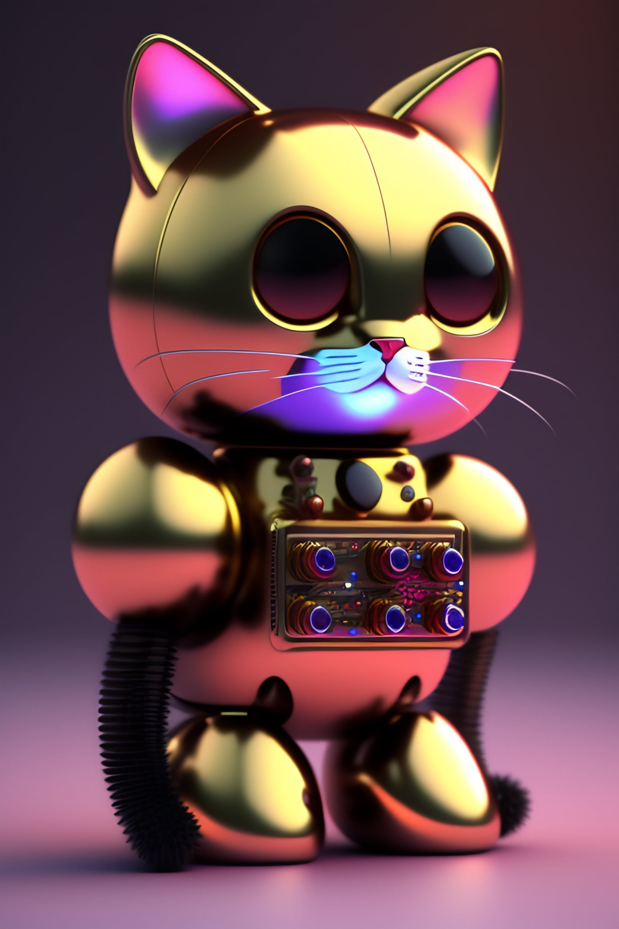 Lexica - A very cute robot cat made from modular synthesizers, analog ...