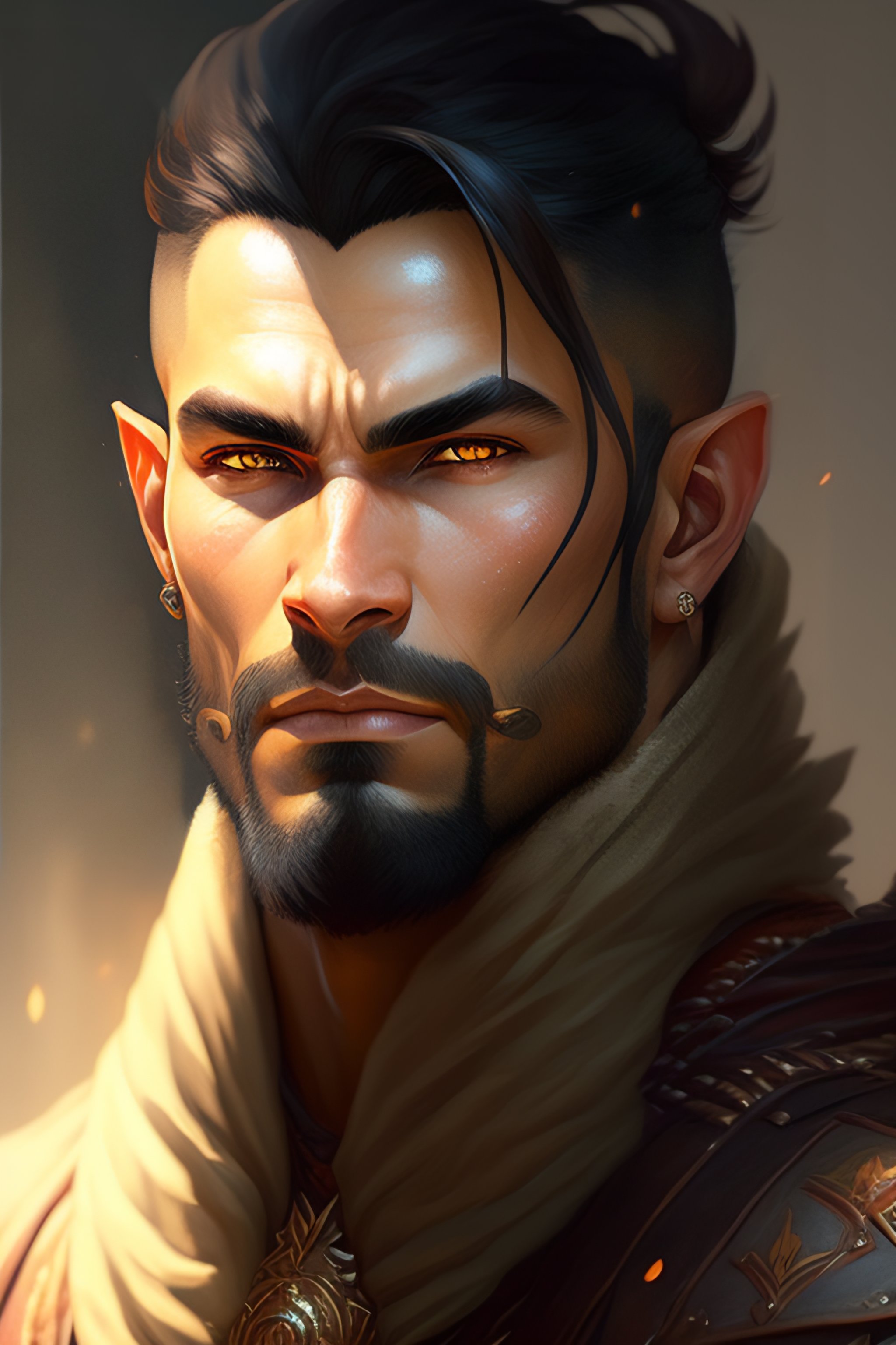 Lexica - Portrait of man barbarian, shifty - eyed untrusting paranoid ...