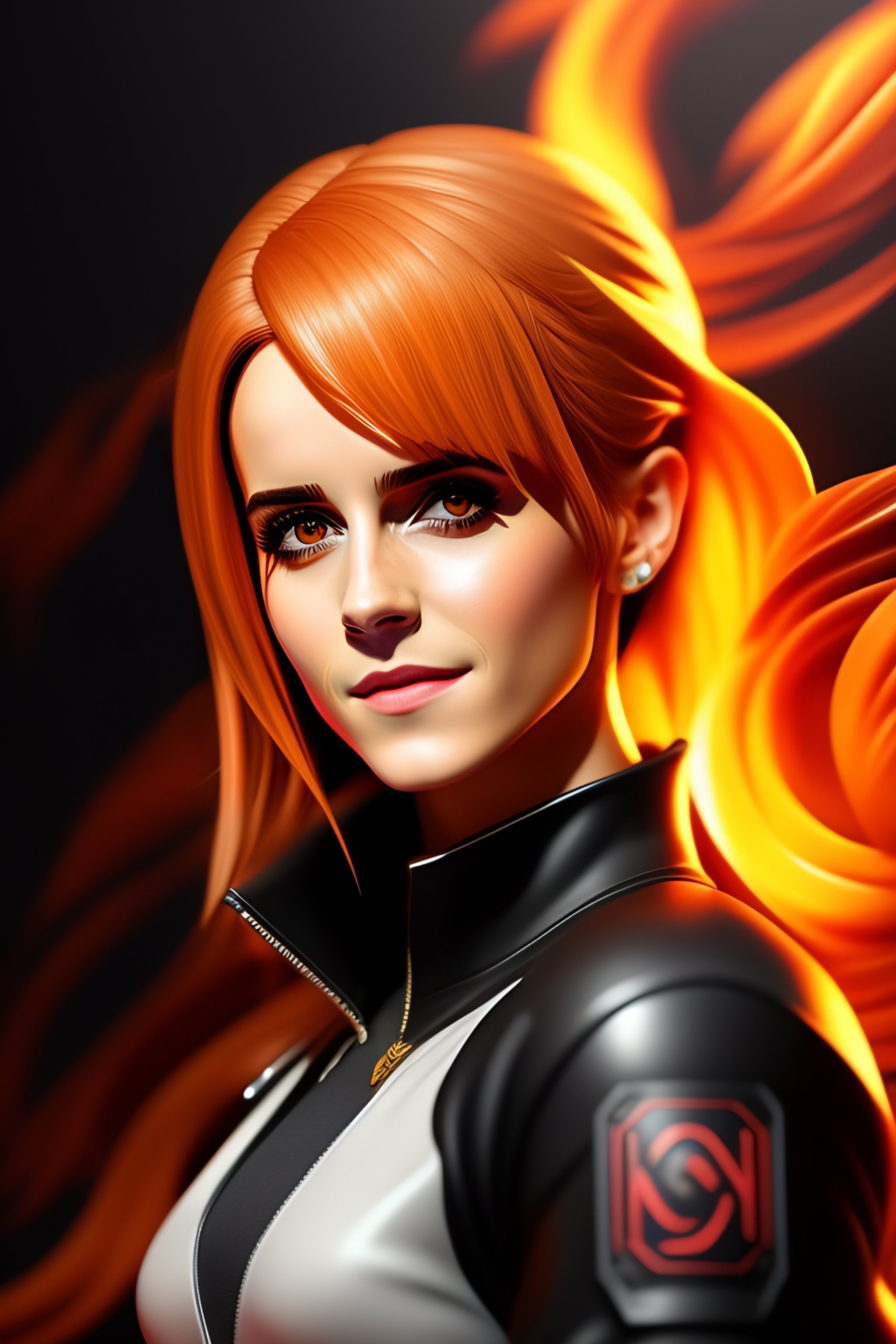 Lexica - Emma Watson 3d art Naruto style