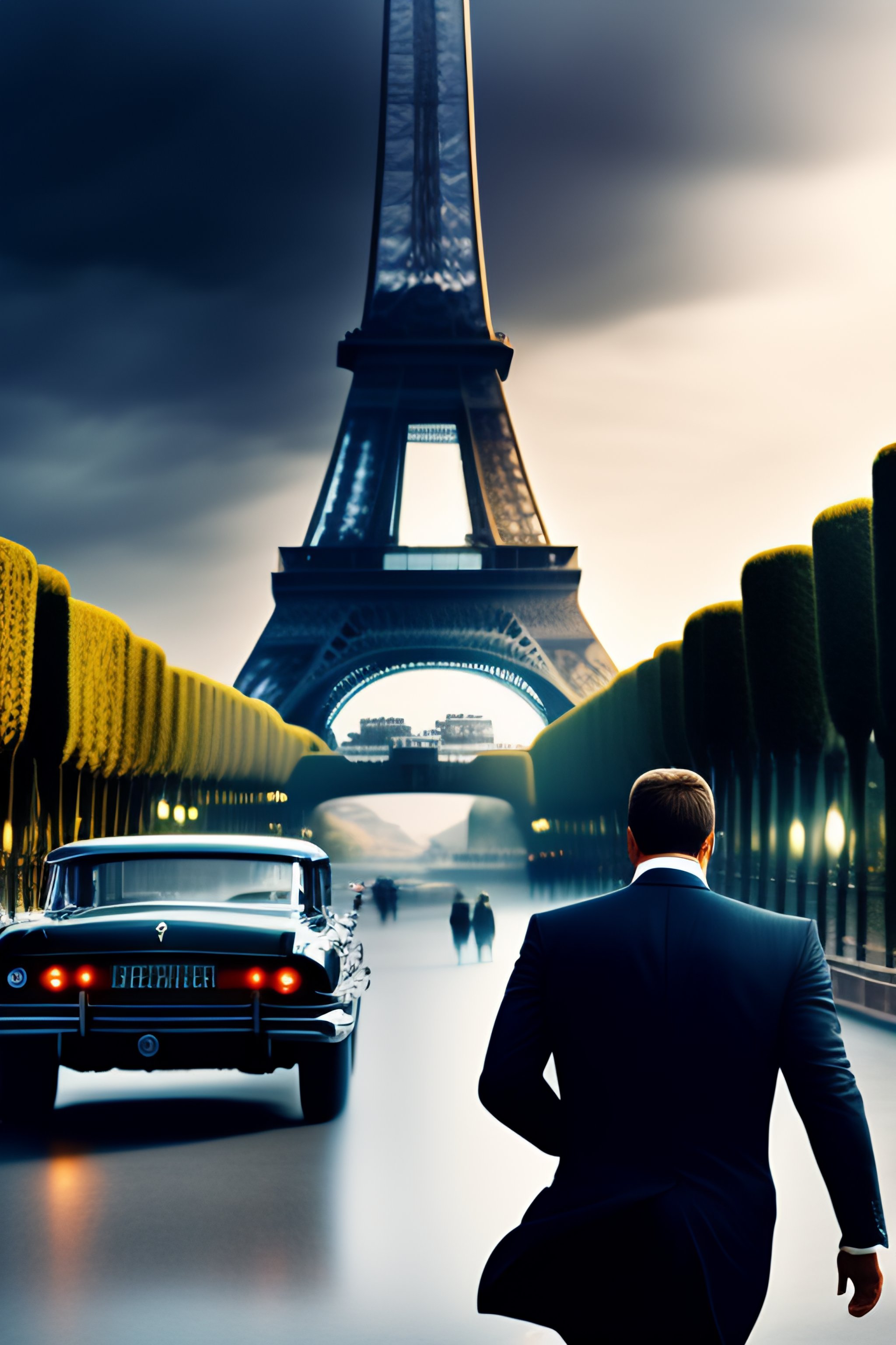 Lexica - James Bond, Danial Graig running away from exploding Eiffel ...