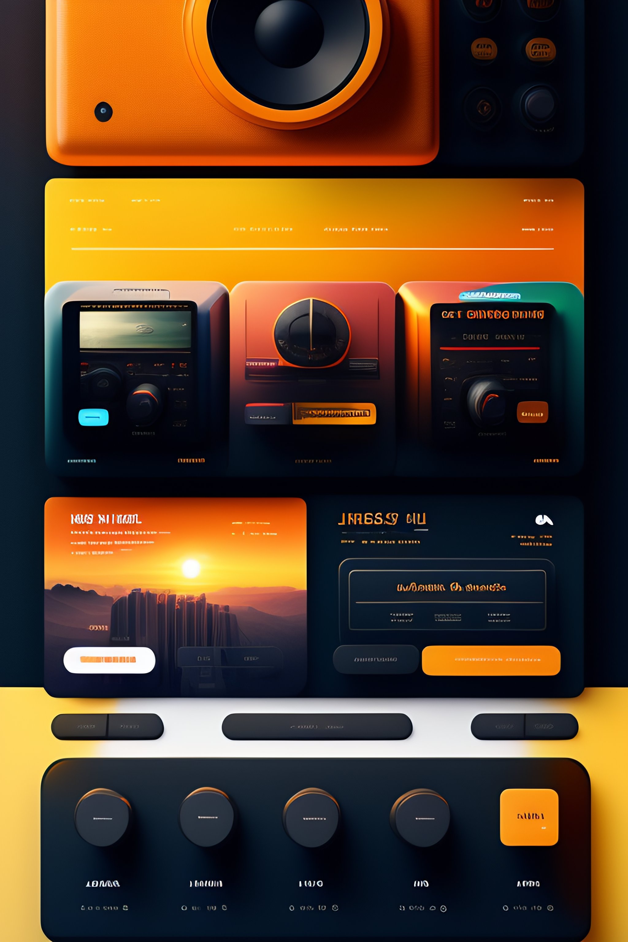 Lexica - Radio web ui design